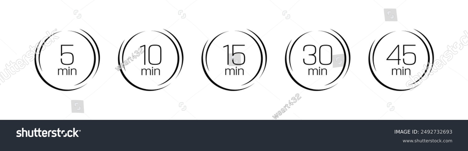 5 10 15 30 45 minute timer information sign_站酷海洛_正版图片_视频_字体_音乐素材交易平台_站酷旗下品牌