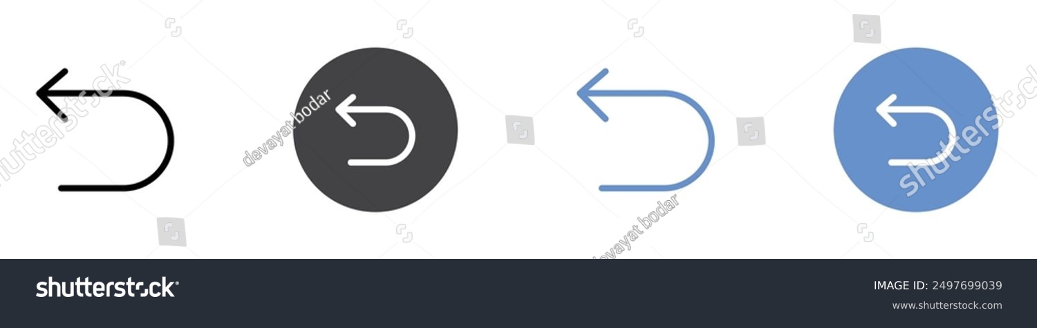 return icon Symbol collection thin outline set_站酷海洛_正版图片_视频_字体_音乐素材交易平台 ...