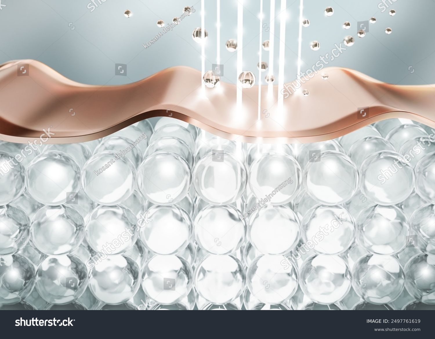 Laser Shot Through Skin Cell Layer Skin And Facial Treatment Skin Cell ...