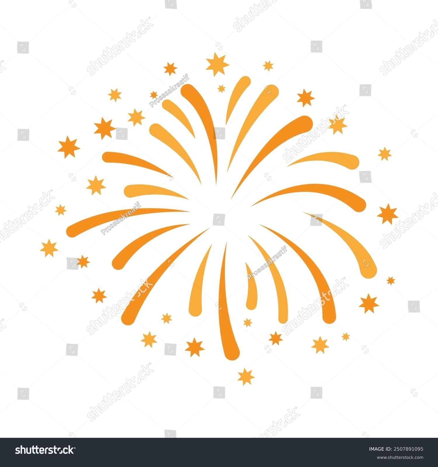 Vector Illustration of Sparkling Fireworks Display_站酷海洛_正版图片_视频_字体_音乐素材 ...