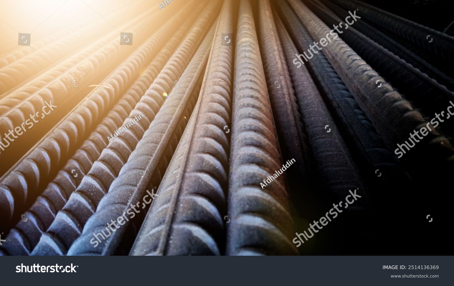 Reinforcing Steel - Rebar used to reinforce concrete structures in ...