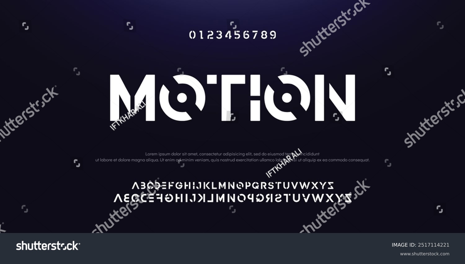 Creative font. Modern abstract digital tech font. Logo creative font ...