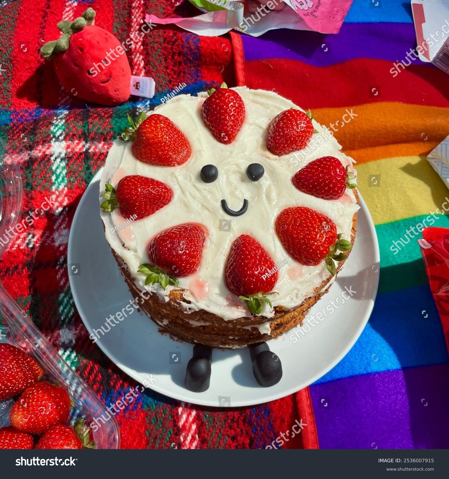 Jellycat strawberry birthday cake picnic_站酷海洛_正版图片_视频_字体_音乐素材交易平台_站酷旗下品牌
