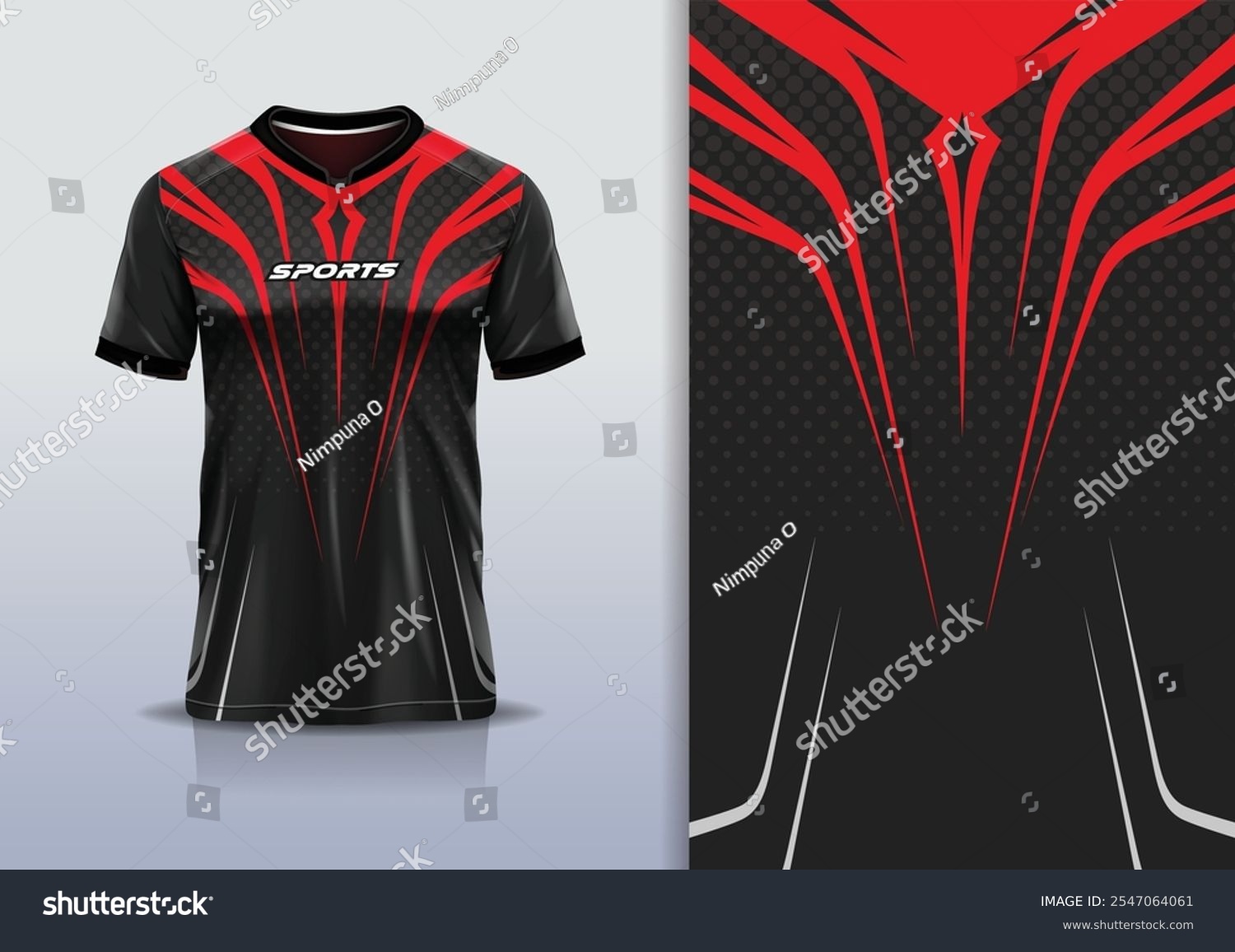 Sport jersey design template mockup curve and diamond line for racing ...
