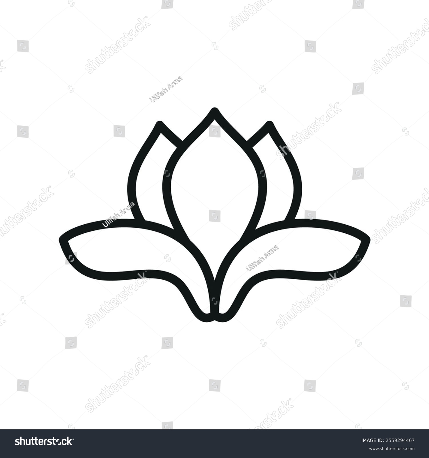 Magnolia flower icon features a graceful and timeless design perfect ...