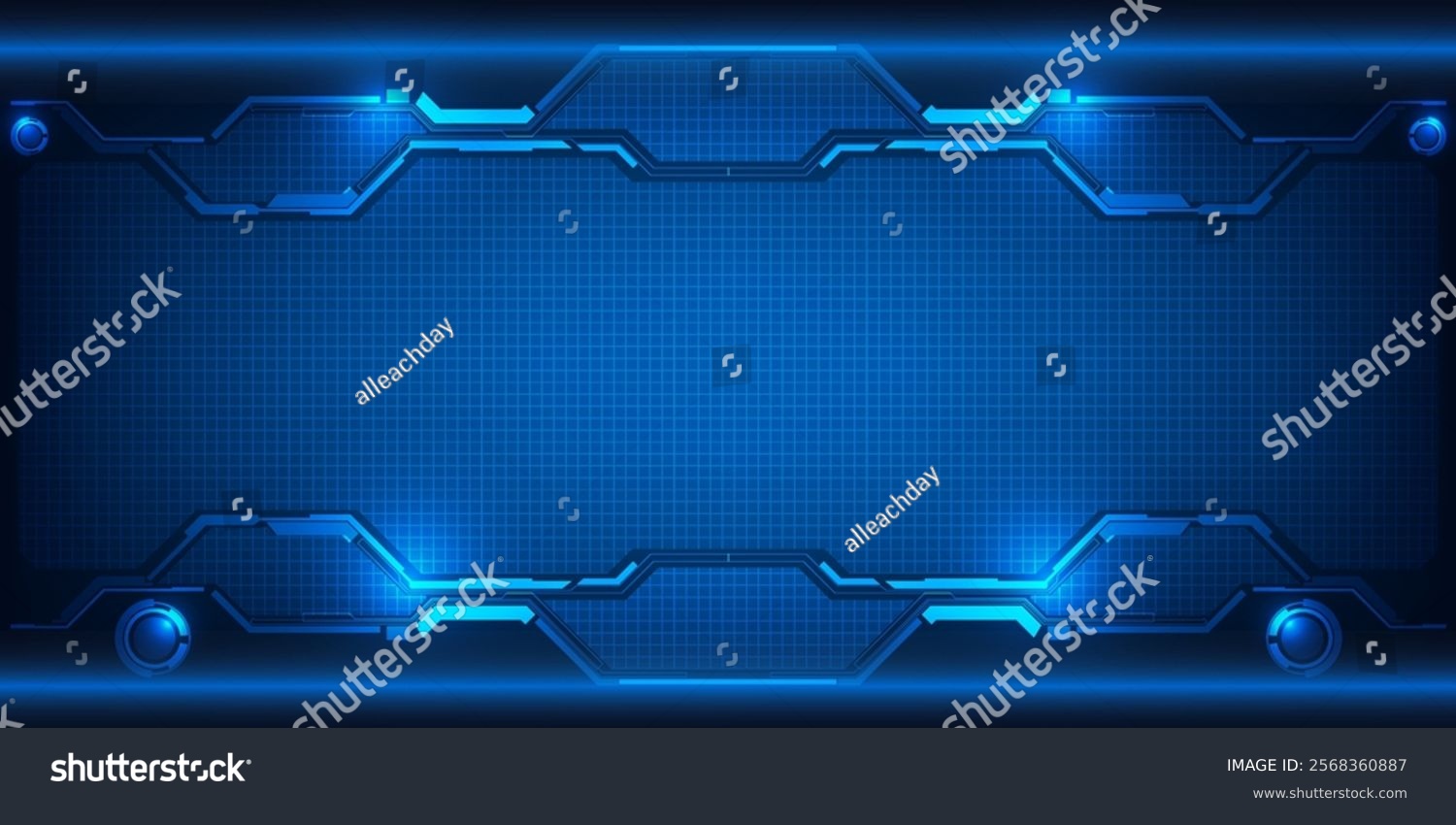 Futuristic frame screen panels border and windows for head up display ...