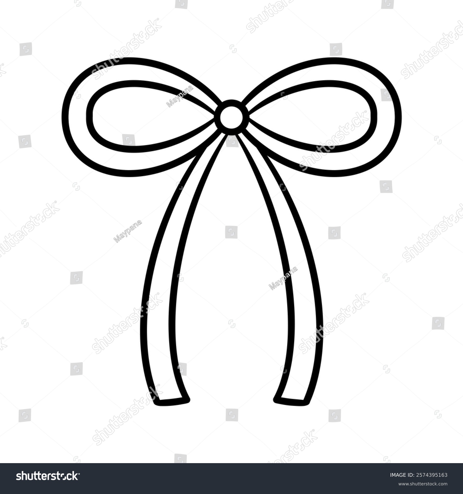 delicate bow outlines that are ideal for tasks including design art or ...