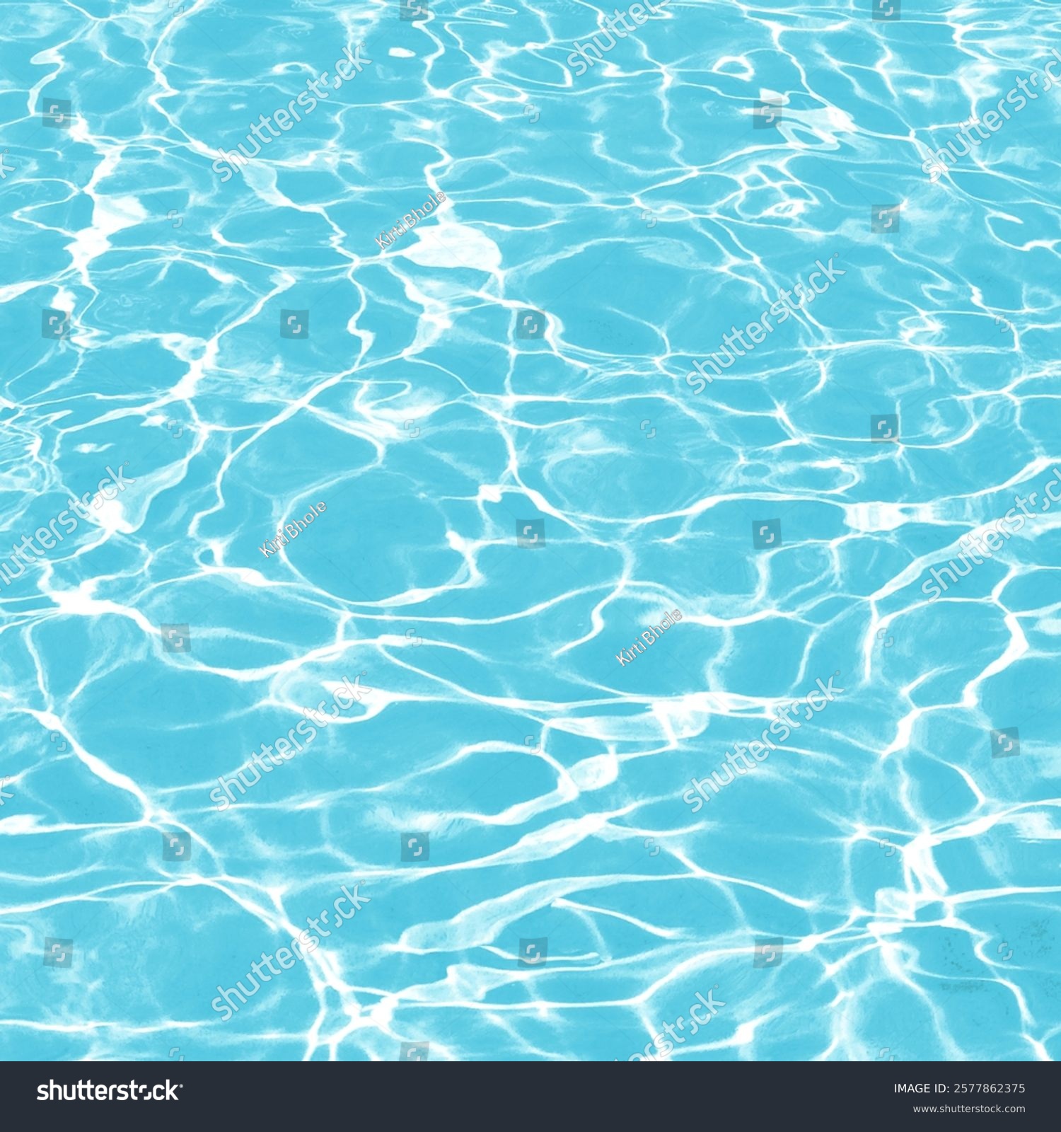 Abstract blue water color waves with light reflections as a cool ...