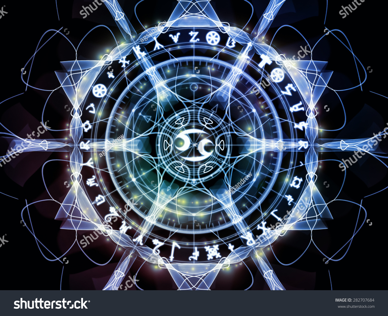 Orbits of Destiny series. Arrangement of sacred symbols signs geometry ...