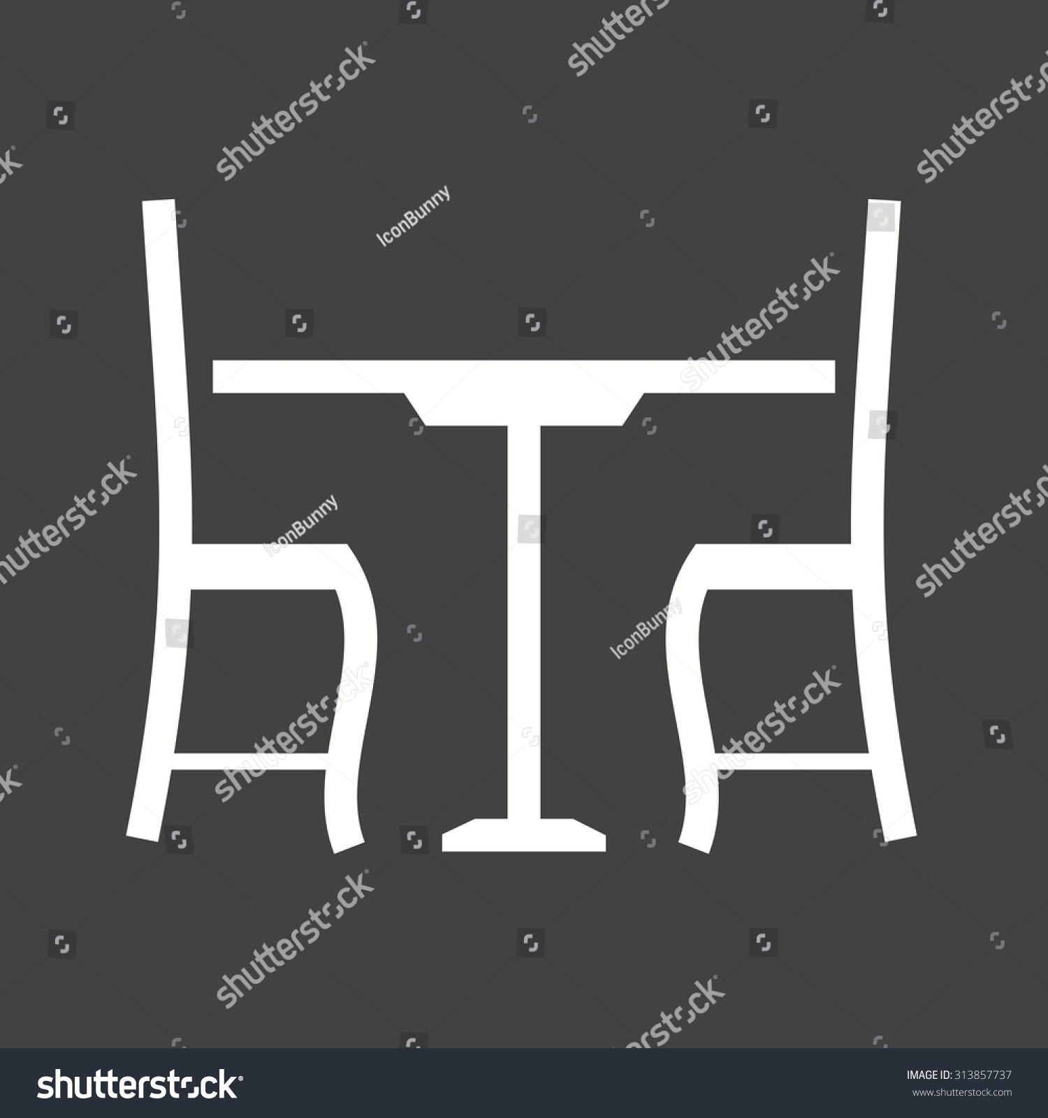 Lunch table family icon vector image.Can also be used for furniture ...