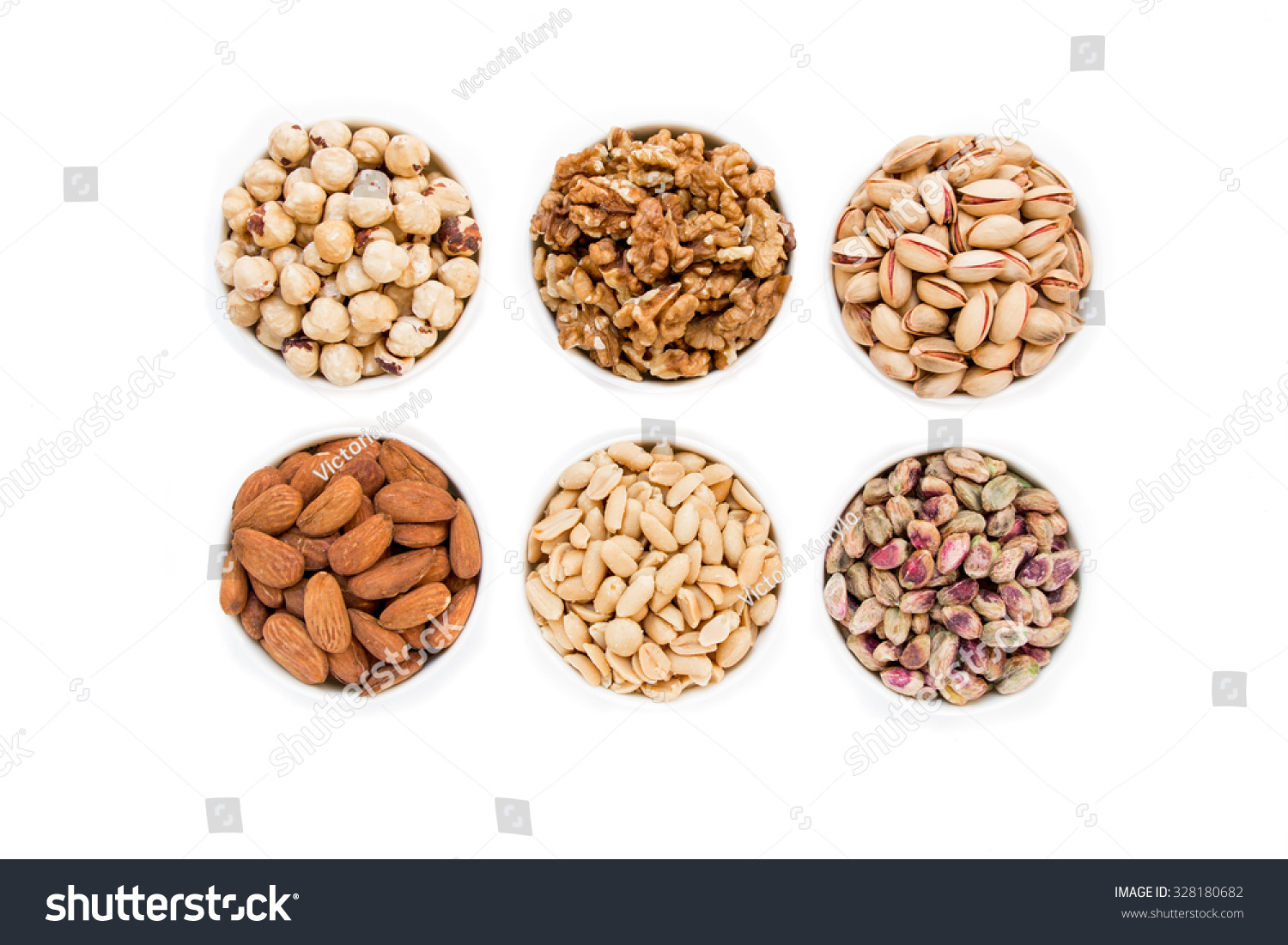 In the frame almonds roasted pistachios raw pistachios dried walnuts ...