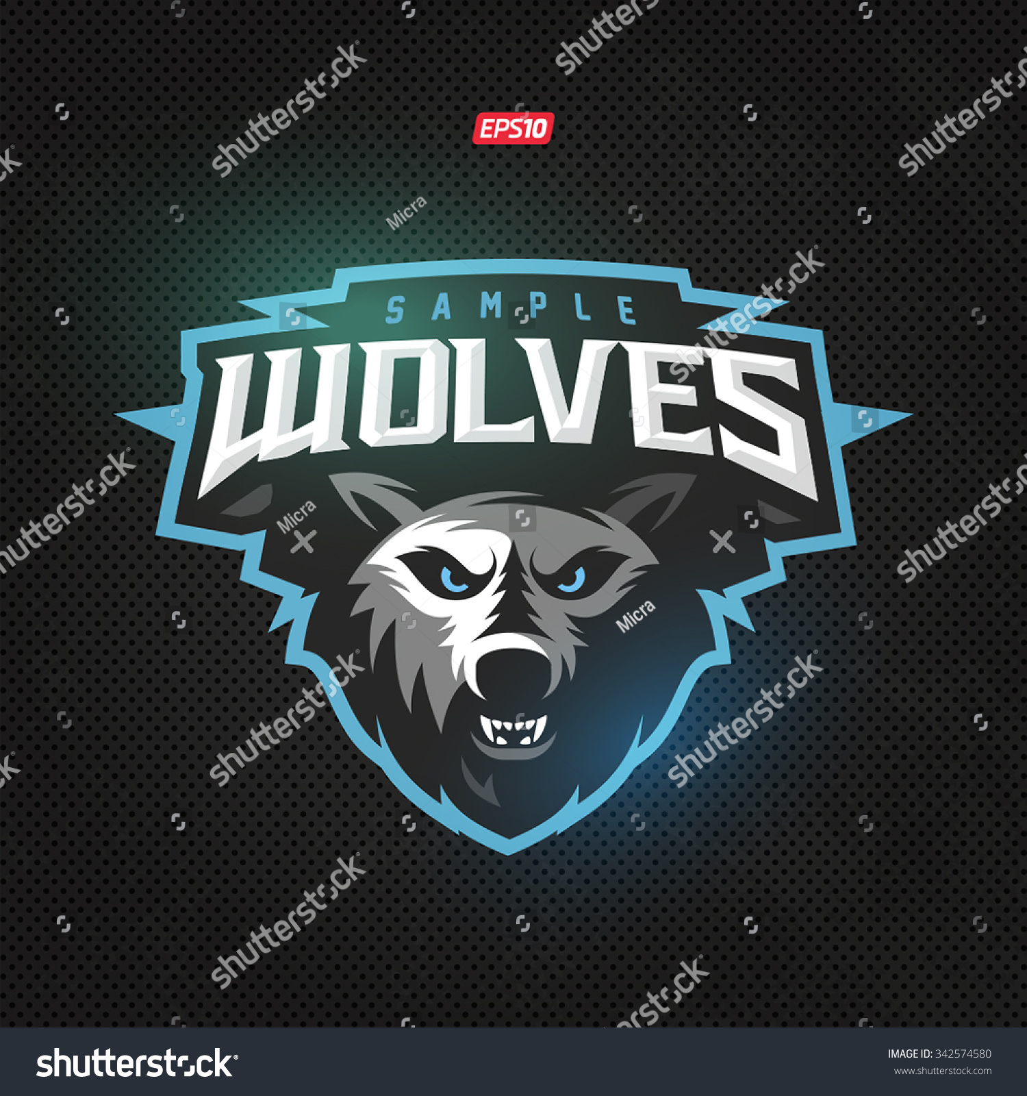 Modern professional wolf logo for a sport team_站酷海洛_正版图片_视频_字体_音乐素材交易平台 ...