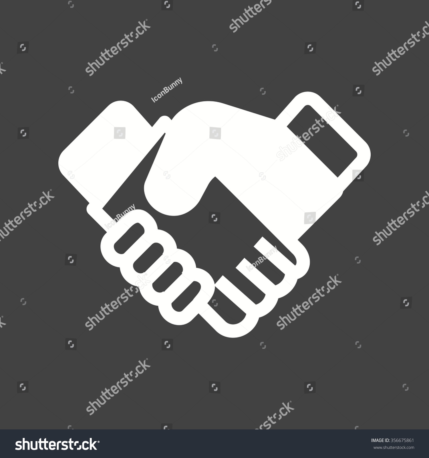 Business handshake trust icon vector image. Can also be used for office ...