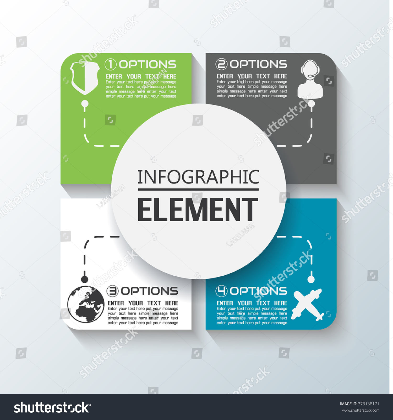 ELEMENT FOR INFOGRAPHIC CHART TEMPLATE GEOMETRIC FIGURE SQUARE AND CIRCLE SECOND EDITION_站酷海洛_正版 ...