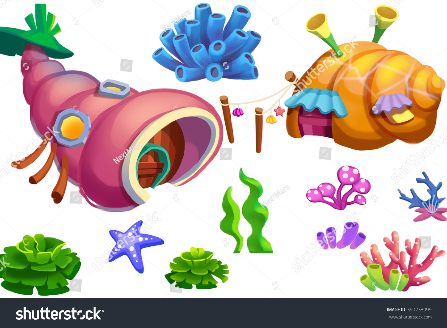 Creative Illustration and Innovative Art: Under the Sea Object Set 2 ...