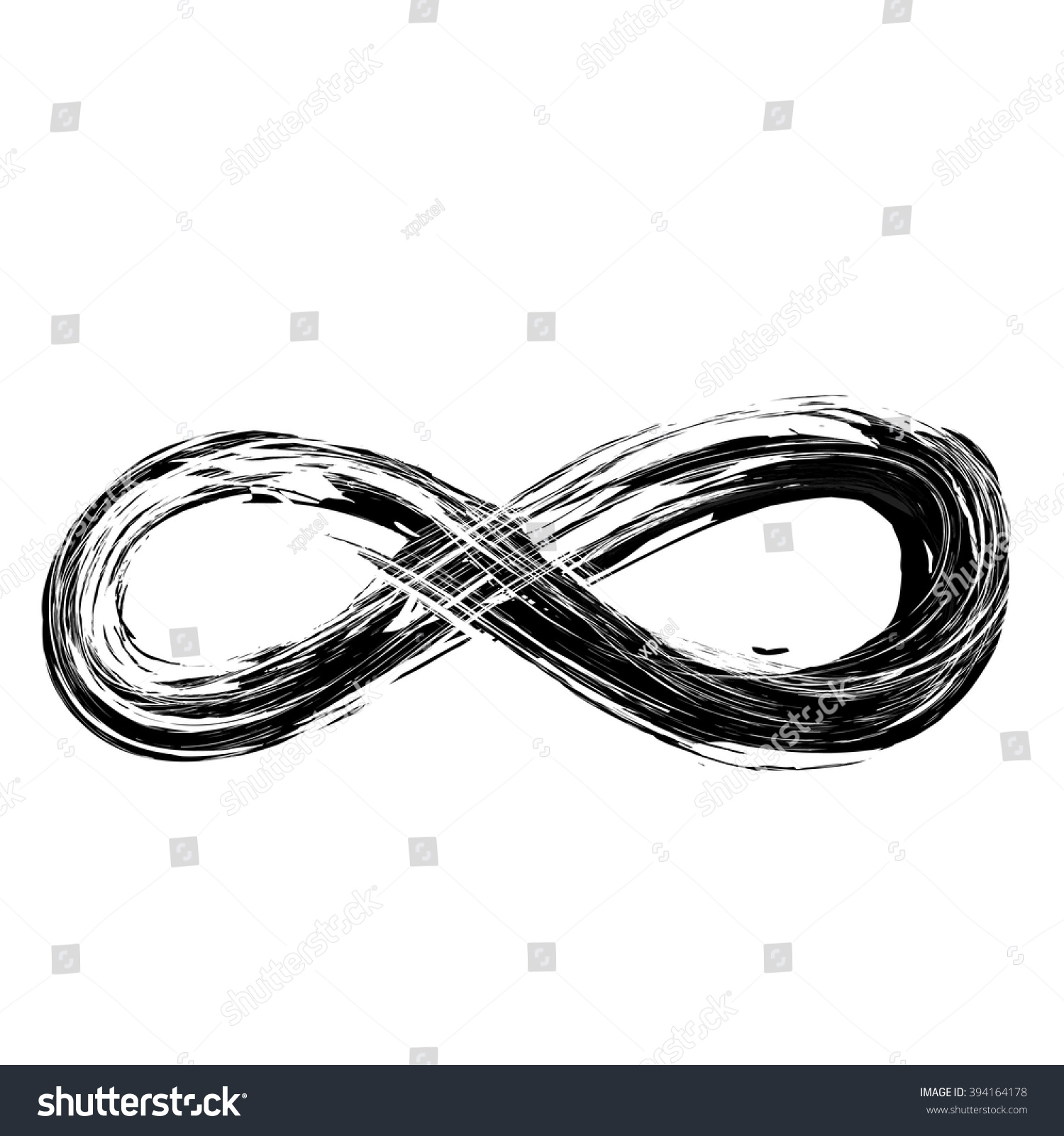 hand draw grunge symbol of infinity vector illustration sign_站酷海洛_正版图片 ...