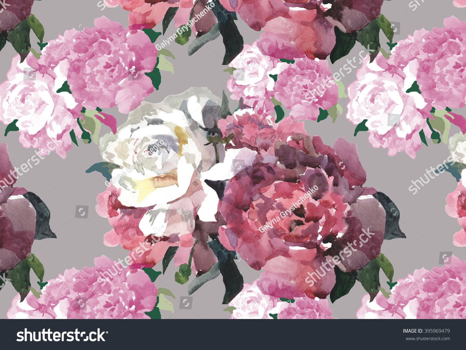white and pink peonies pattern _站酷海洛_正版图片_视频_字体_音乐素材交易平台_站酷旗下品牌