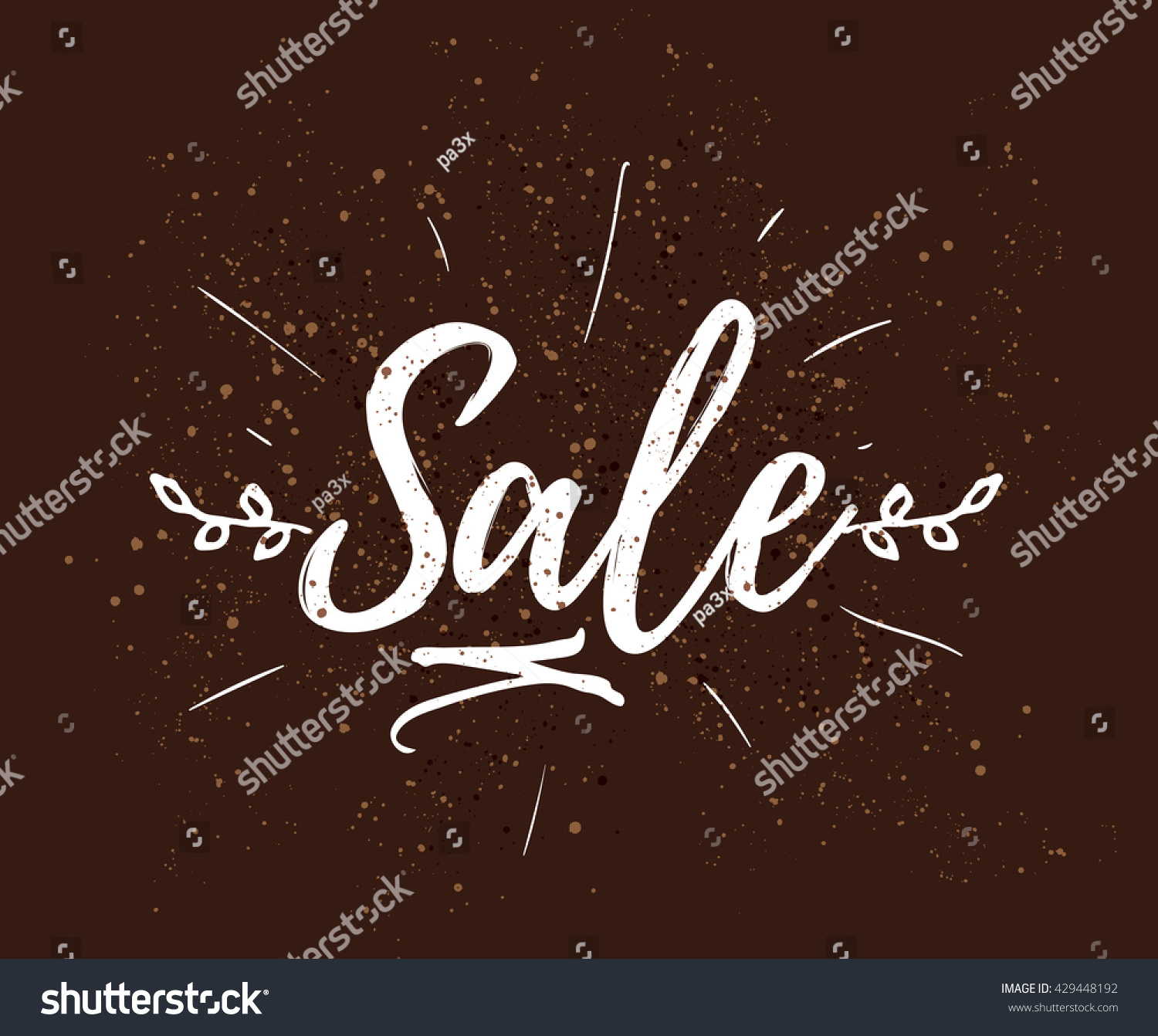 Sale. Drawn lettering. Sale vector typography. Usable for cards and ...