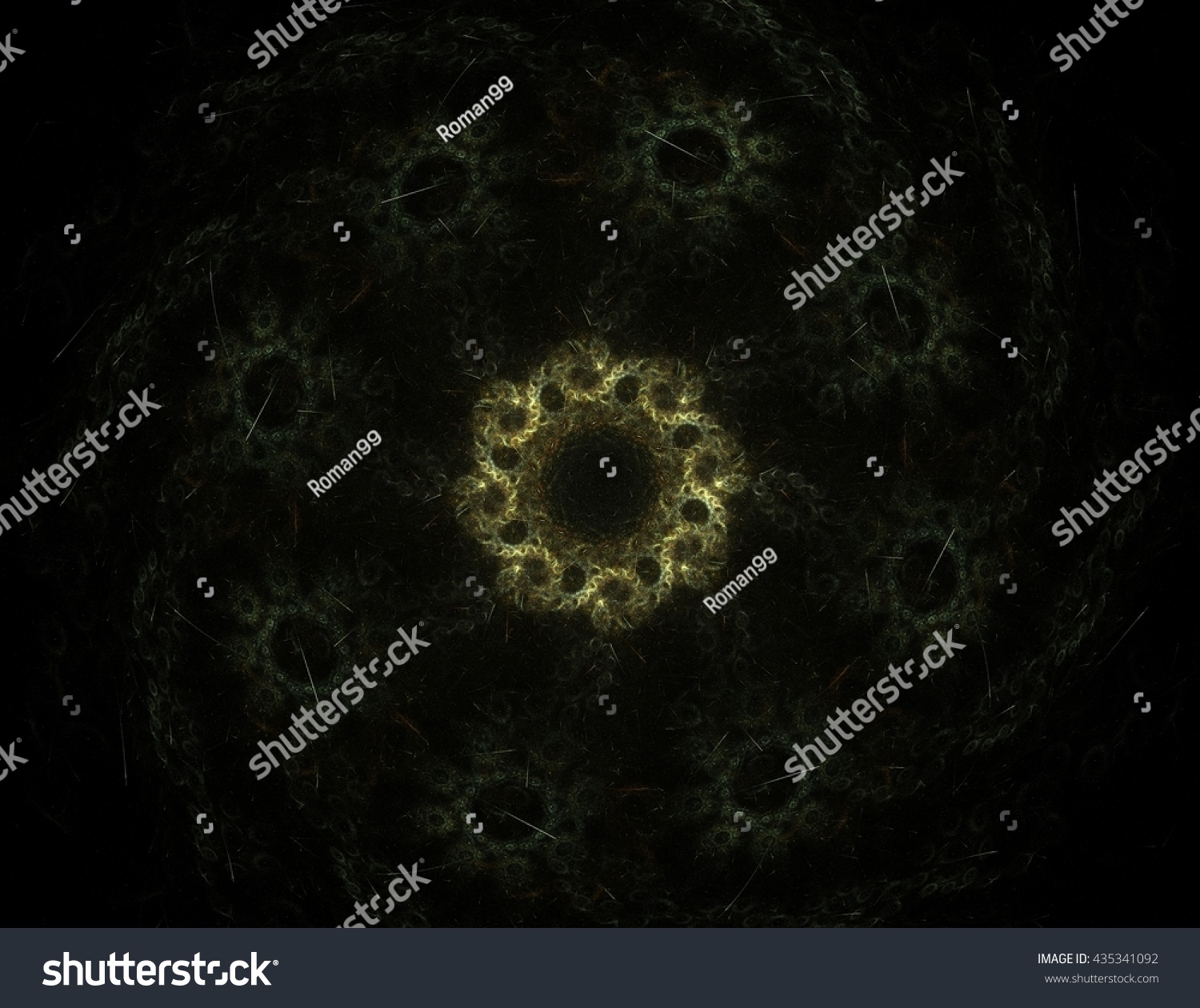 Lacy colorful clockwork pattern. Digital fractal art design. Abstract ...