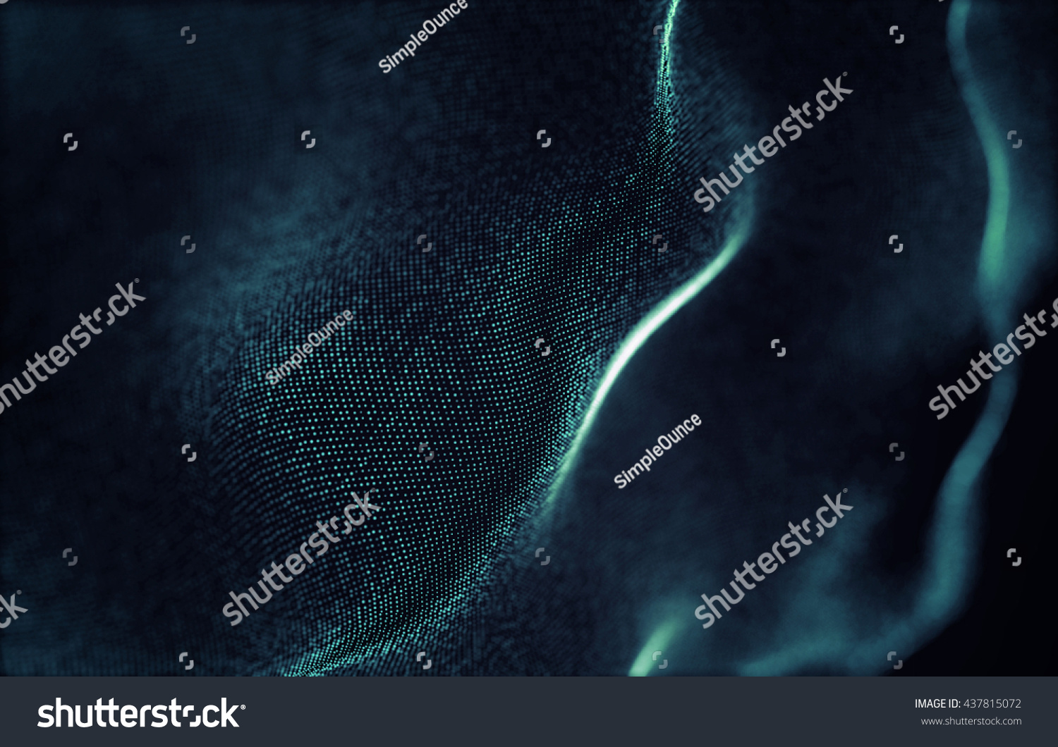abstract background of particles. waves of particles _站酷海洛_正版图片_视频_字体 ...