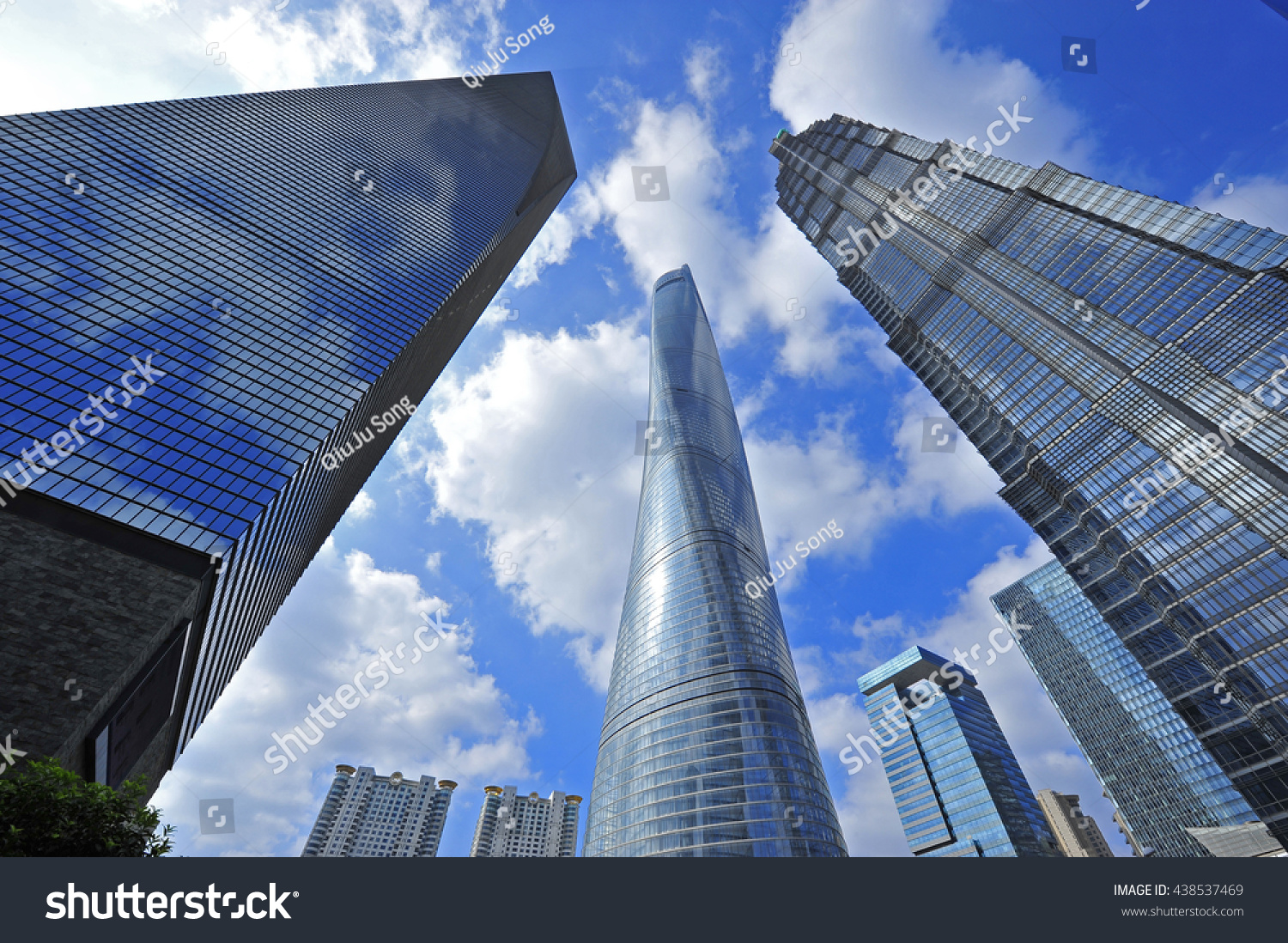 Shanghai world financial center skyscrapers in lujiazui group _站酷海洛_正版 ...