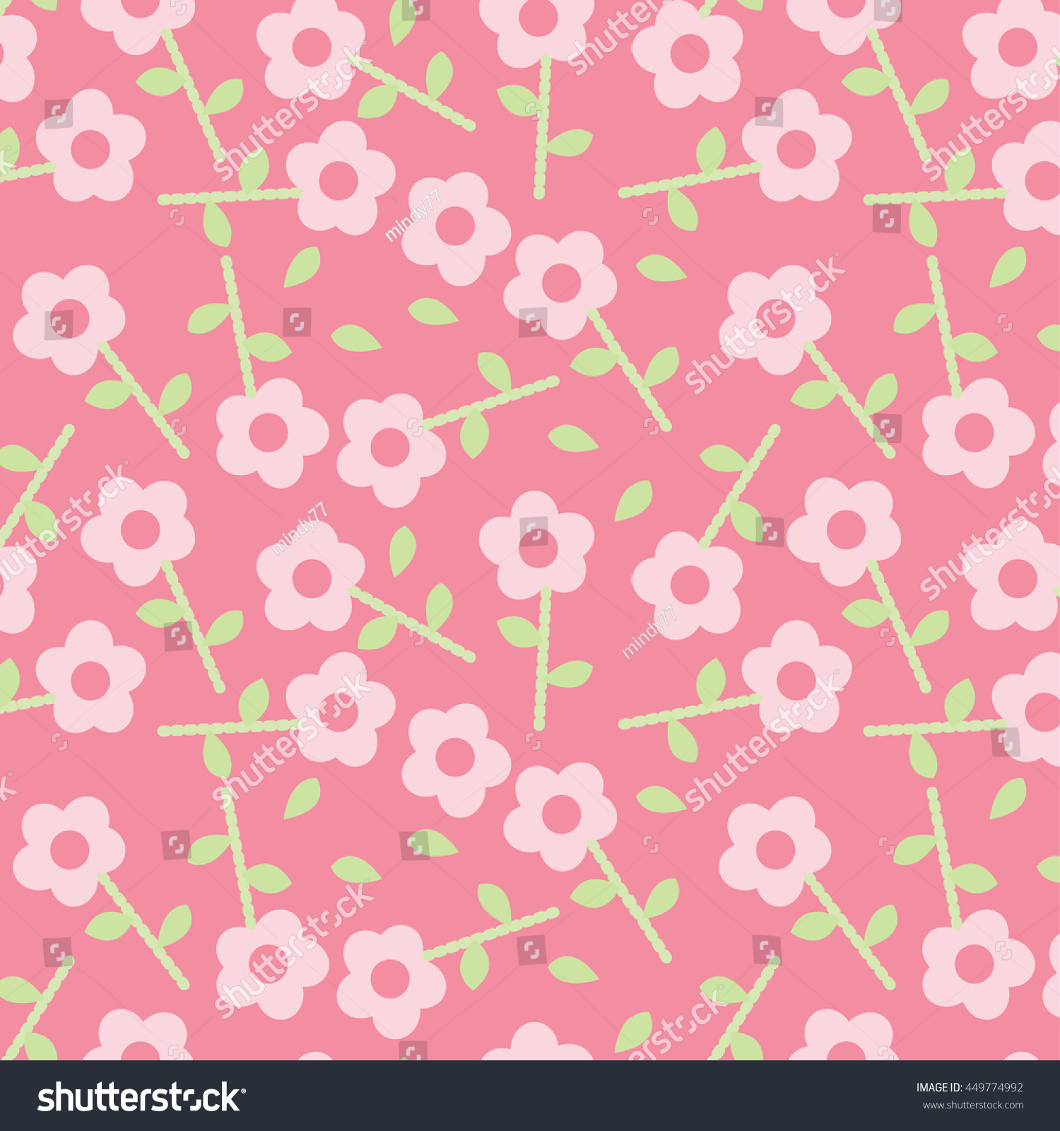 flower pattern. Vector illustration_站酷海洛_正版图片_视频_字体_音乐素材交易平台_站酷旗下品牌