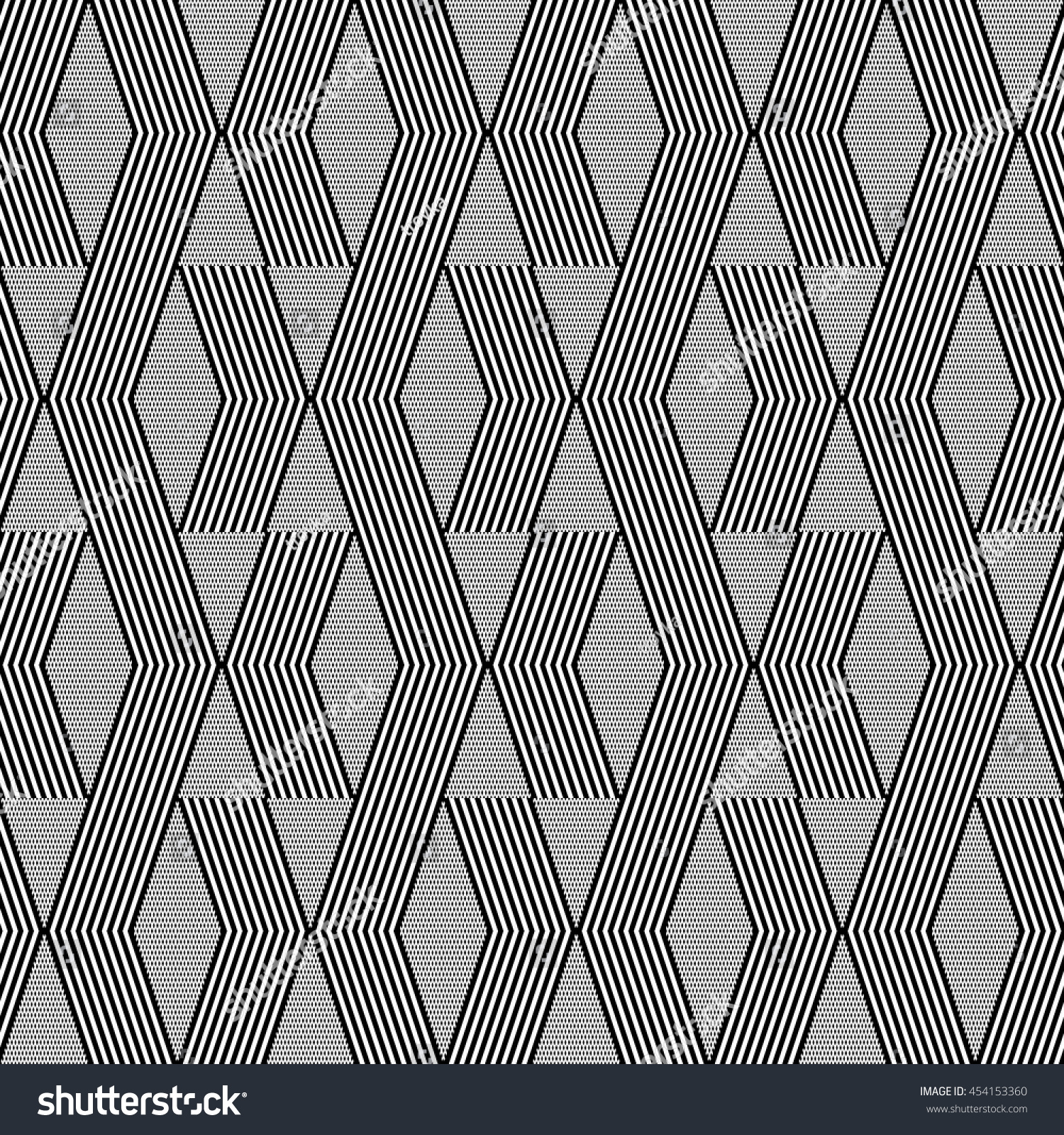 Seamless geometric zig zag and diamond shapes pattern. Vector art._站酷海洛 ...