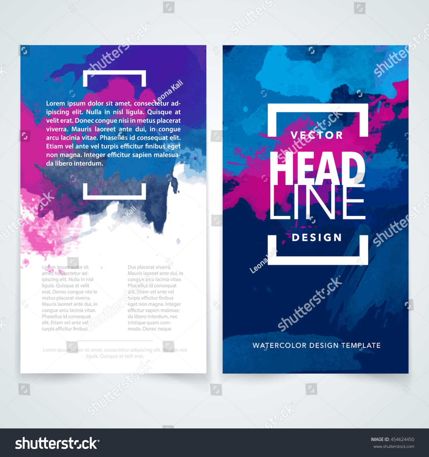 Vector design elements template for business brochure leaflet poster or ...