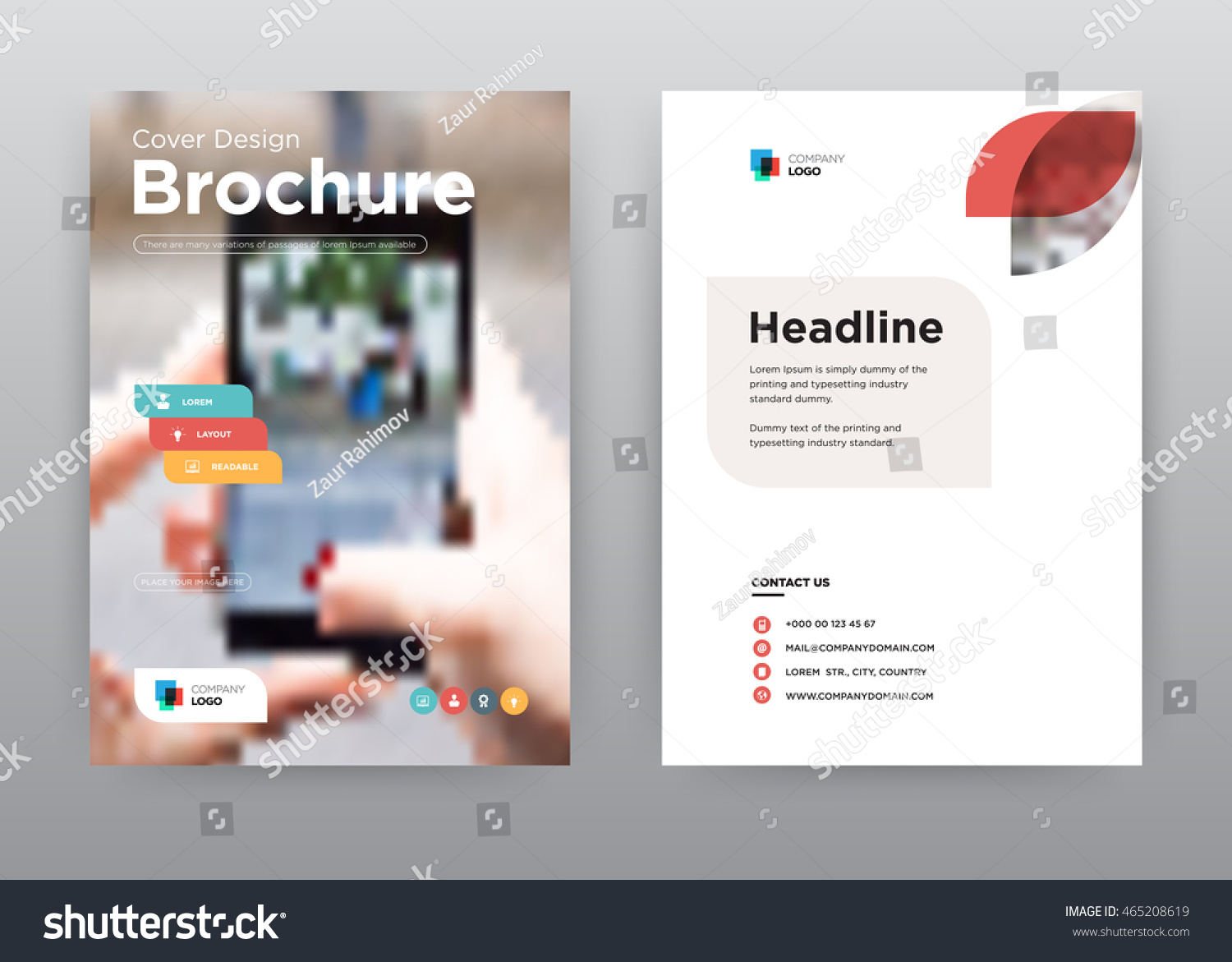 Mobile phone and application technology annual report brochure flyer ...