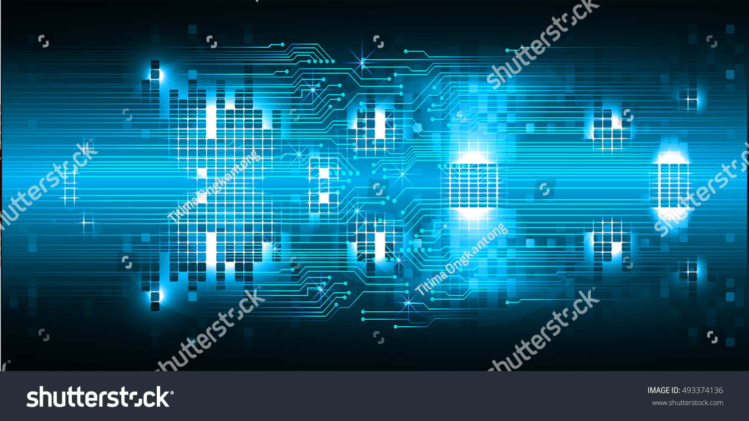 future technology blue silver eye cyber security concept background abstract hi speed digital ...