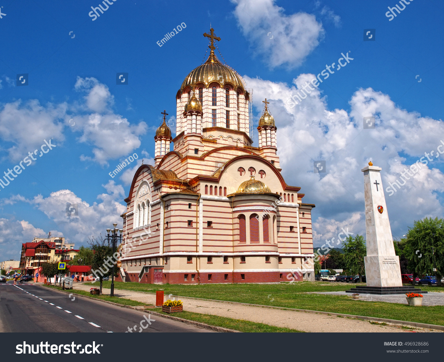 Orthodox Church in Romania. Cathedral of St. John the Baptist in ...