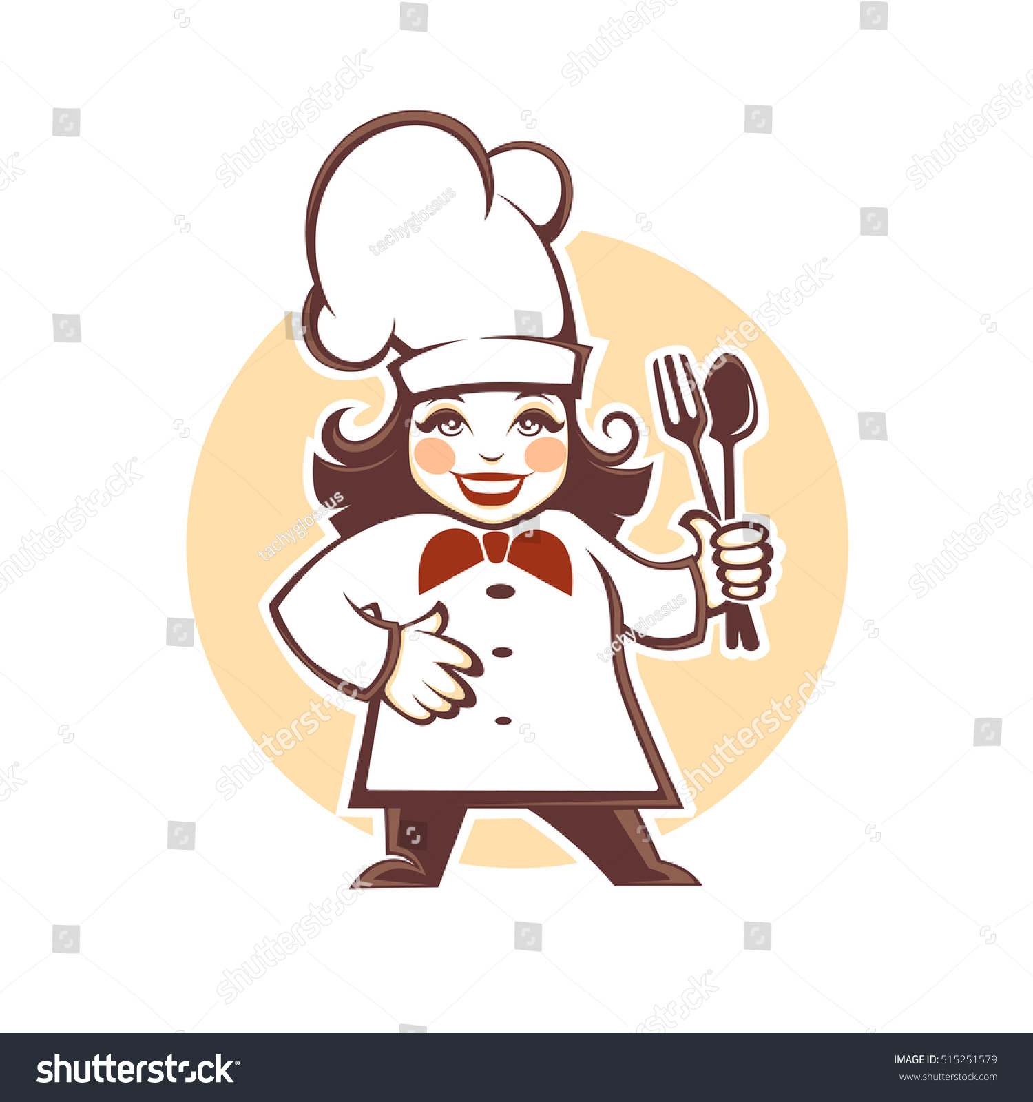 happy cartoon chef vector illustration for your logo design _站酷海洛_正版图片 ...