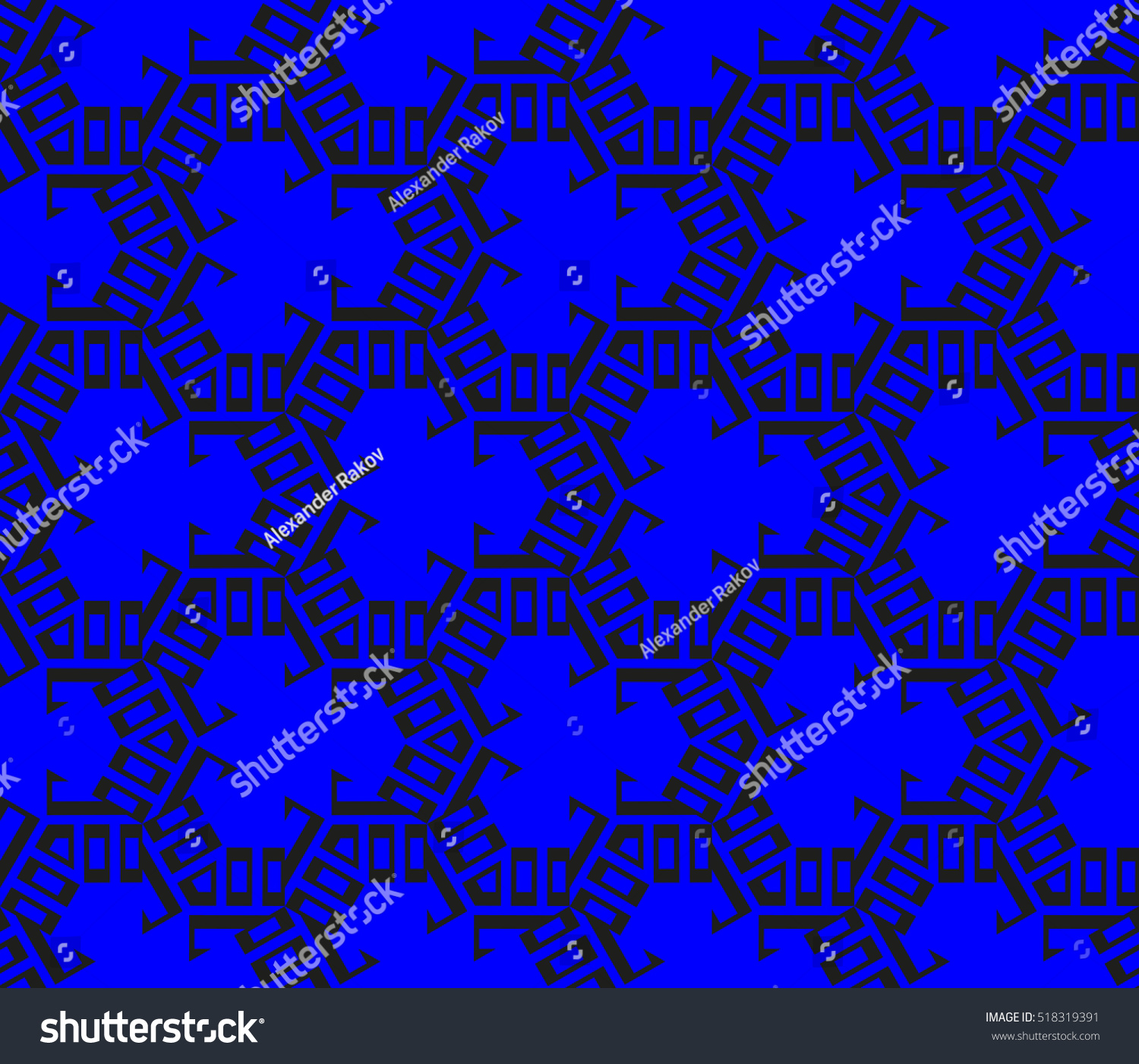 abstract geometric seamless pattern. vector. blue. neon_站酷海洛_正版图片_视频_字体 ...