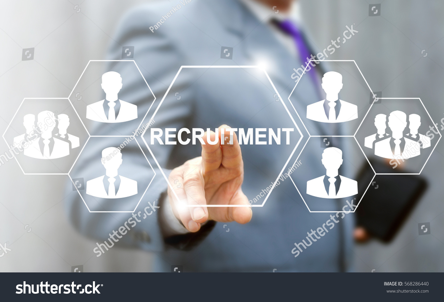 Recruitment Human Resources Interview Job Business Concept. Businessman ...