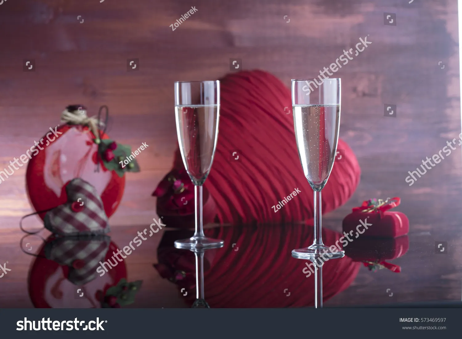 Anniversary love valentines day theme. Place for text. Beautiful bokeh ...