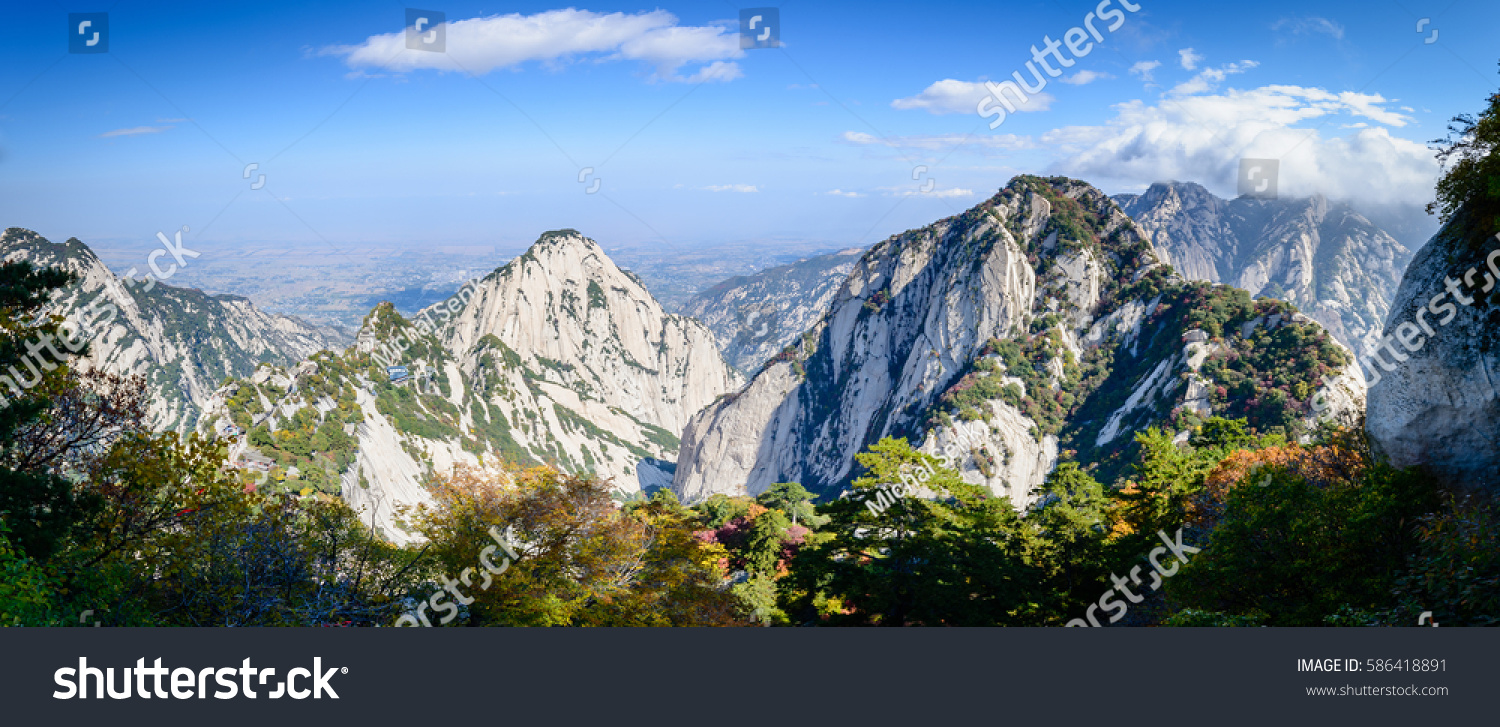Mount Hua (Hua Shan) in Shaanxi province China._站酷海洛_正版图片_视频_字体_音乐素材交易 ...
