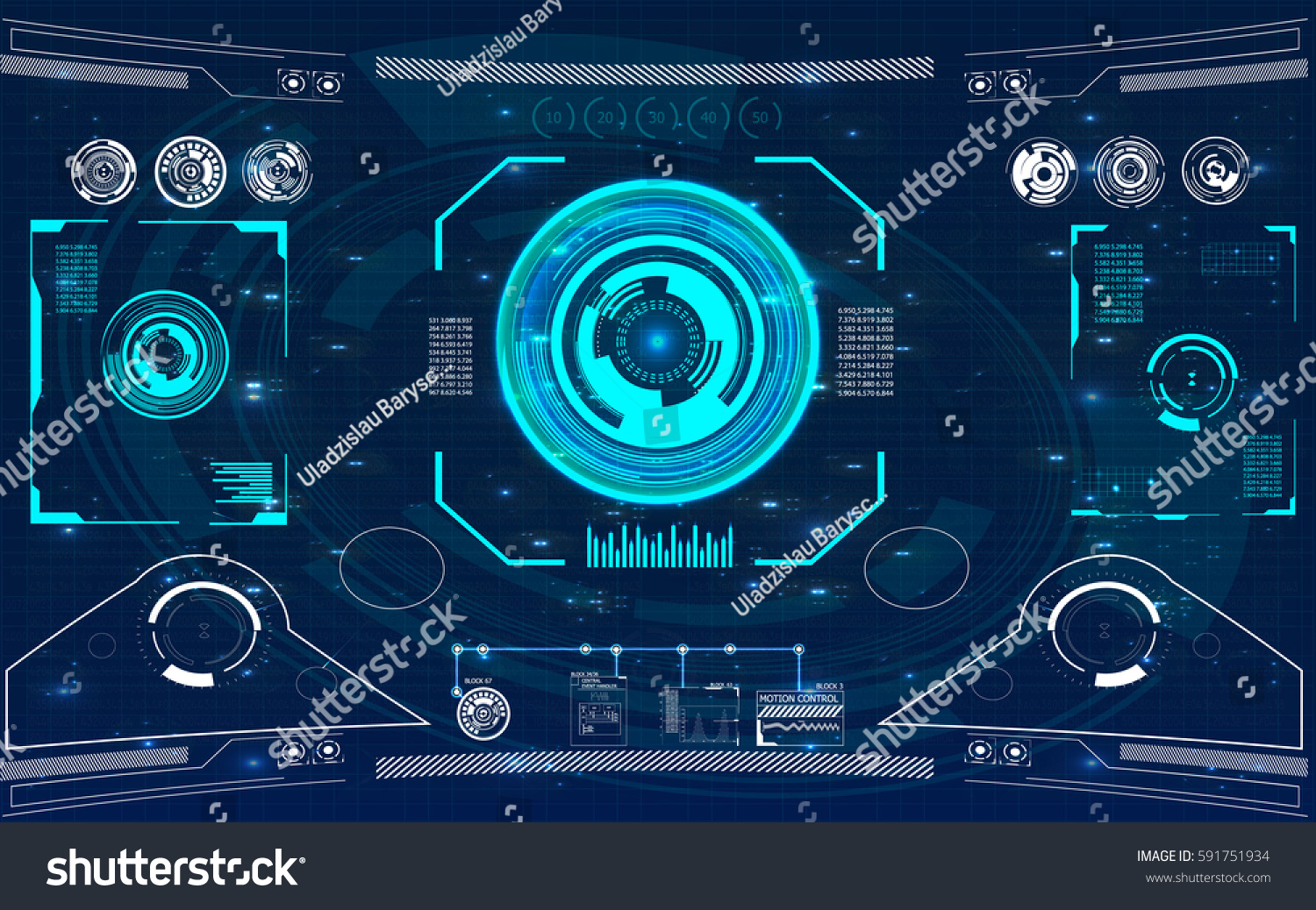 Radar screen. Vector illustration for your design. Technology background. Futuristic user ...
