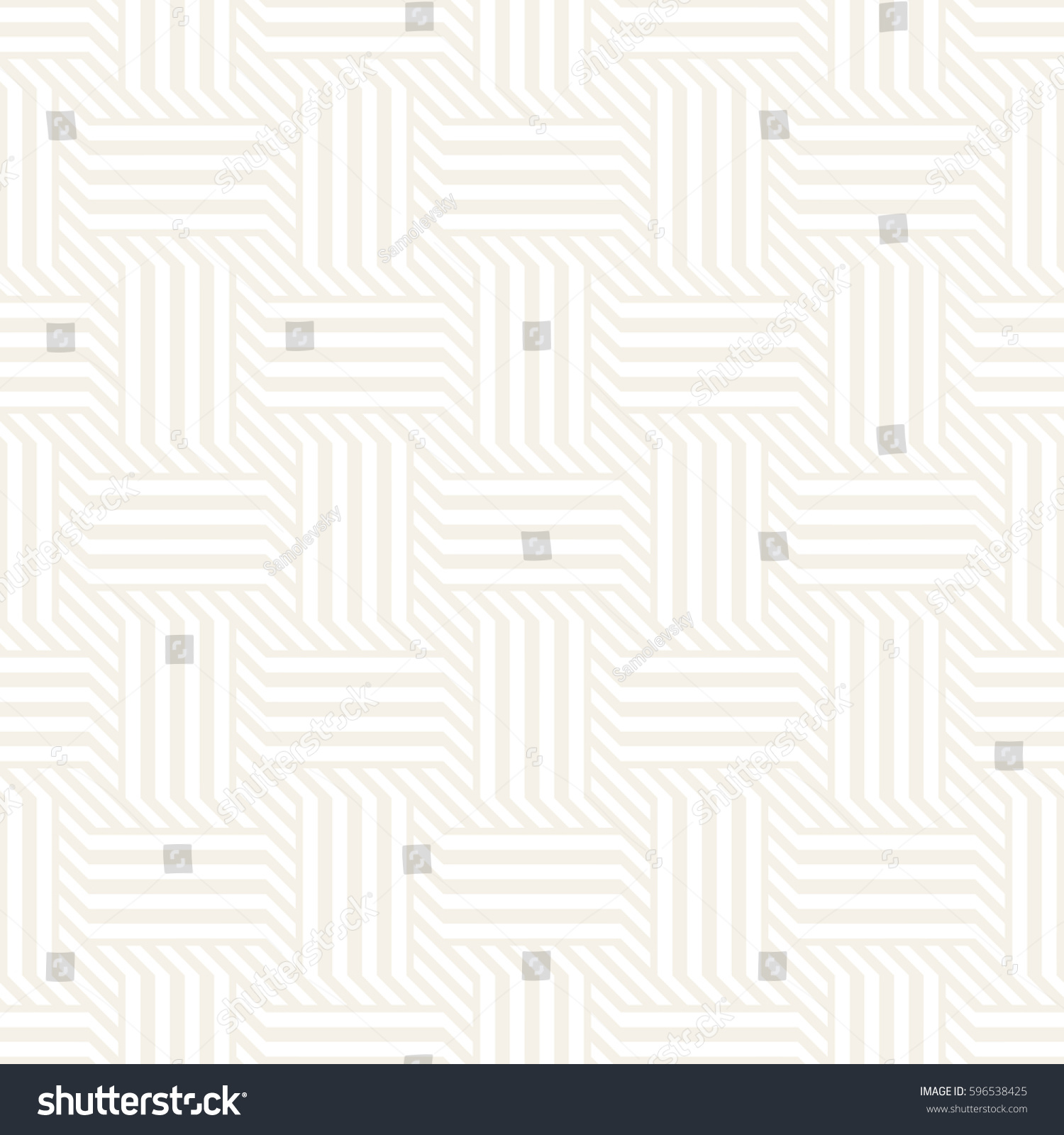 Vector Seamless Pattern. Modern Stylish Interlacing Lines Texture ...
