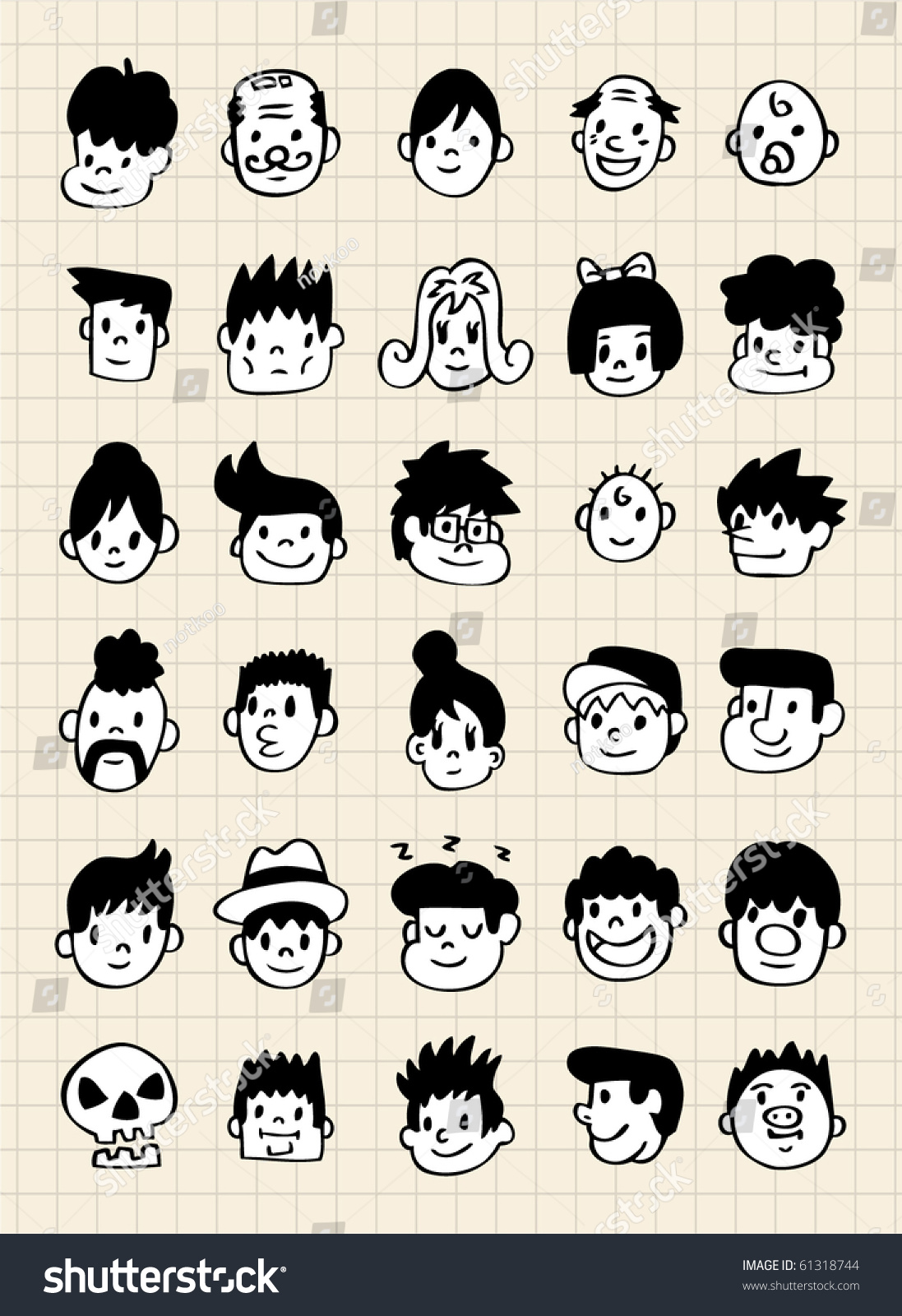 hand draw face_站酷海洛_正版图片_视频_字体_音乐素材交易平台_站酷旗下品牌