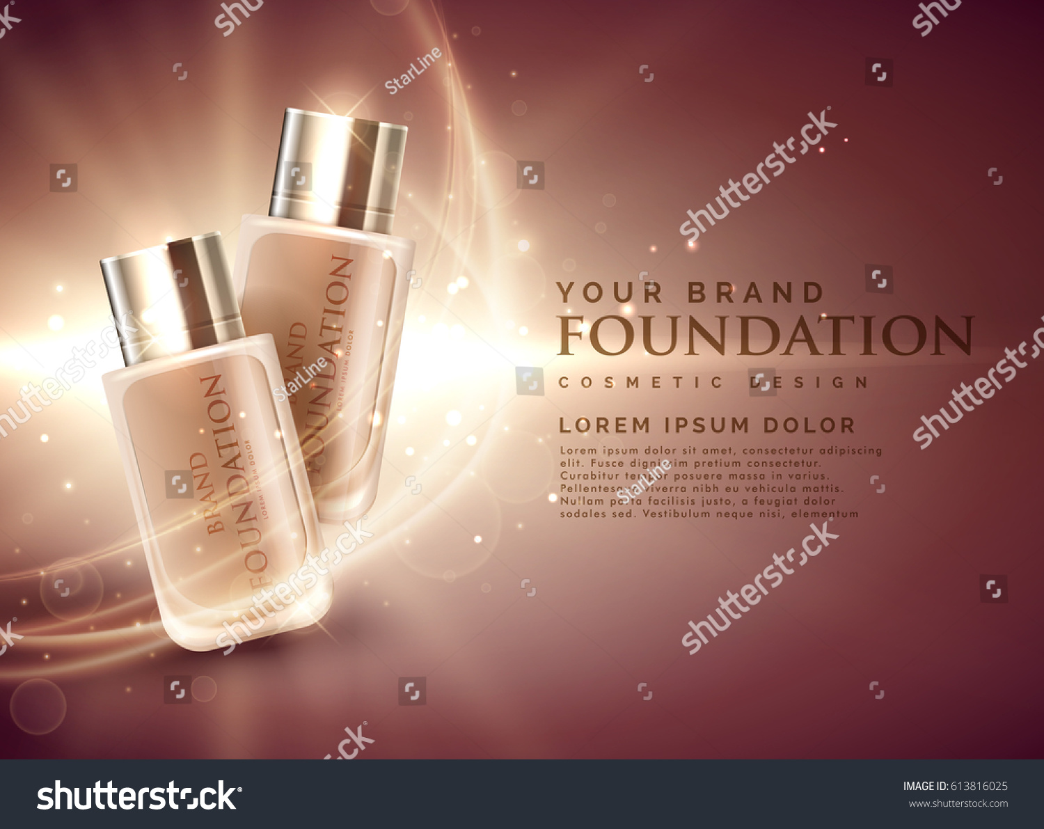 awesome cosmetic foundation product ads 3d illustration concept_站酷海洛_正版 ...