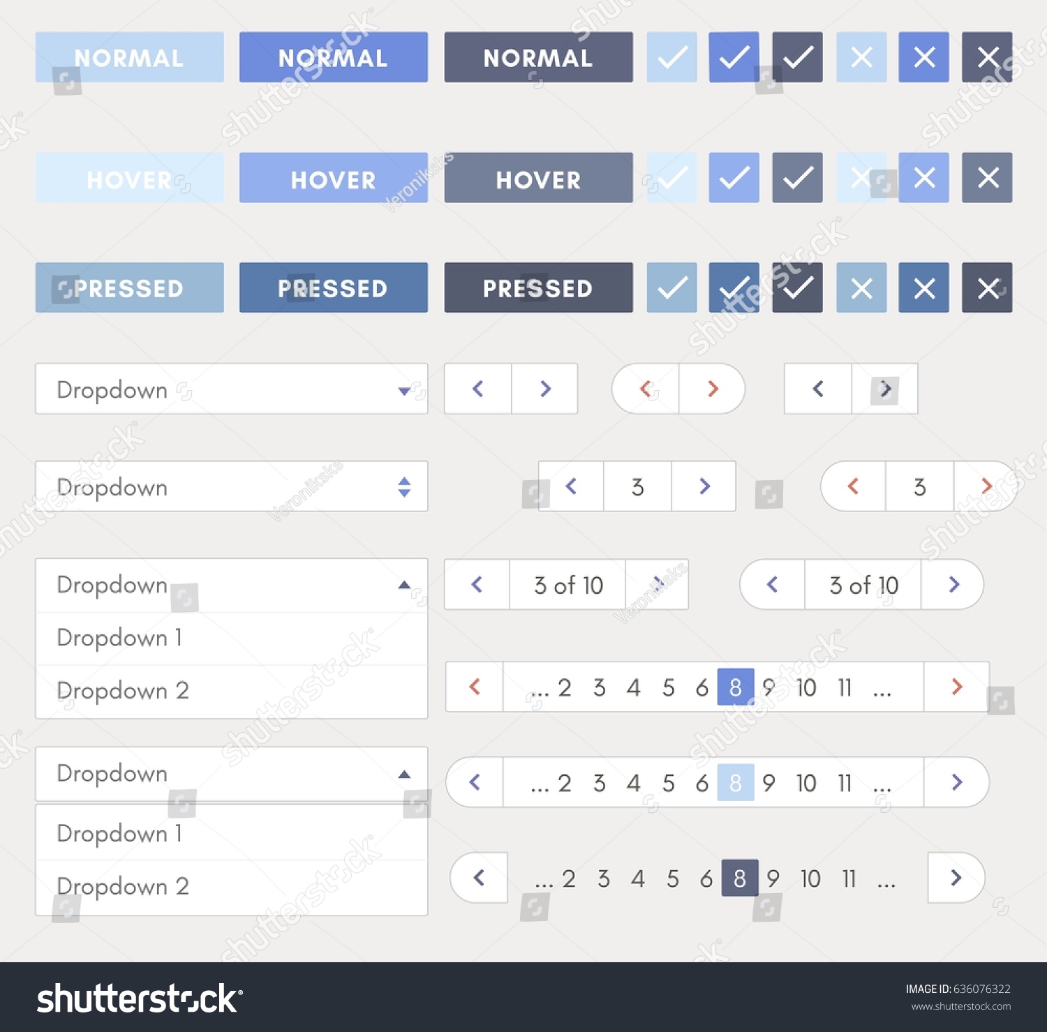 SUper simple flat uikit for web and mobile apps_站酷海洛_正版图片_视频_字体_音乐素材交易 ...