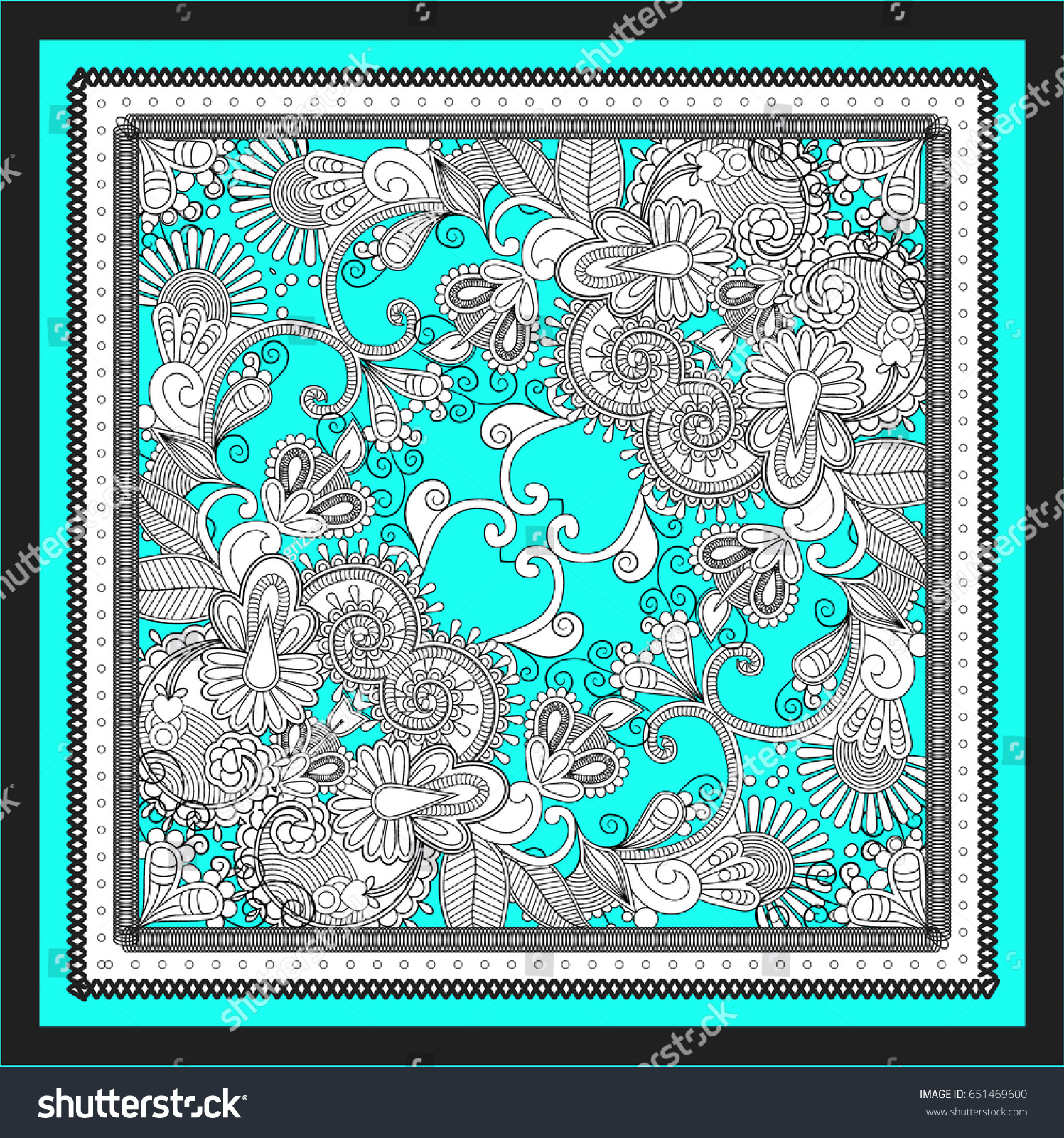 Luxury paisley menthol color design square_站酷海洛_正版图片_视频_字体_音乐素材交易平台_站酷旗下品牌