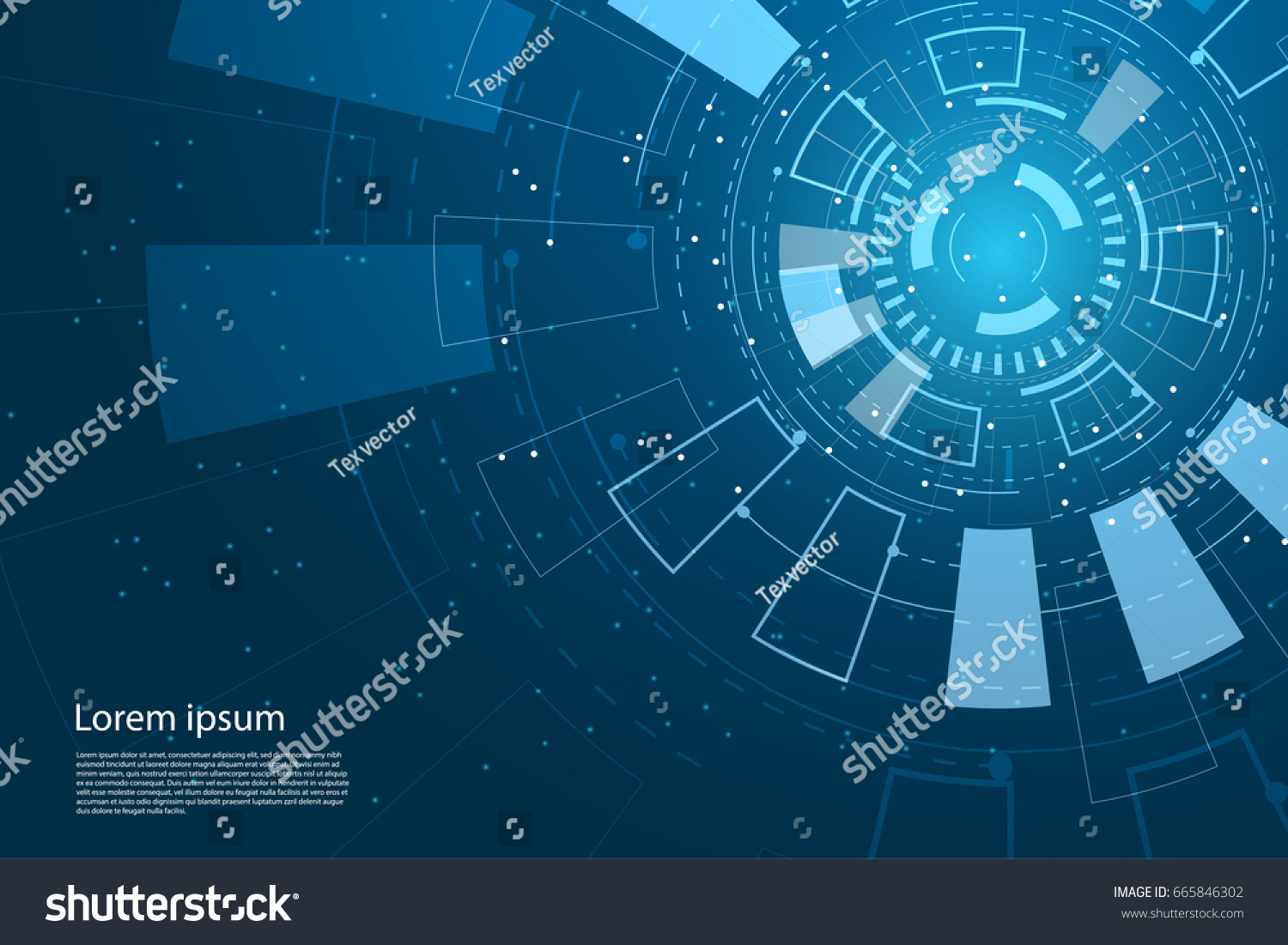 abstract technology circle and future Interface technology on hi tech background. _站酷海洛_正版图片_视频 ...