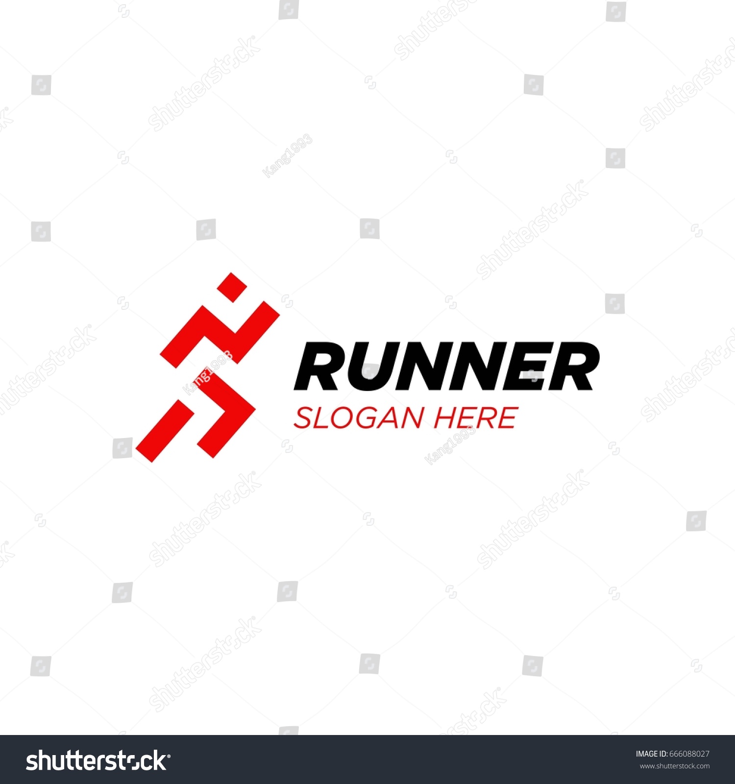 runner logo design template vector illustration_站酷海洛_正版图片_视频_字体_音乐素材交易 ...