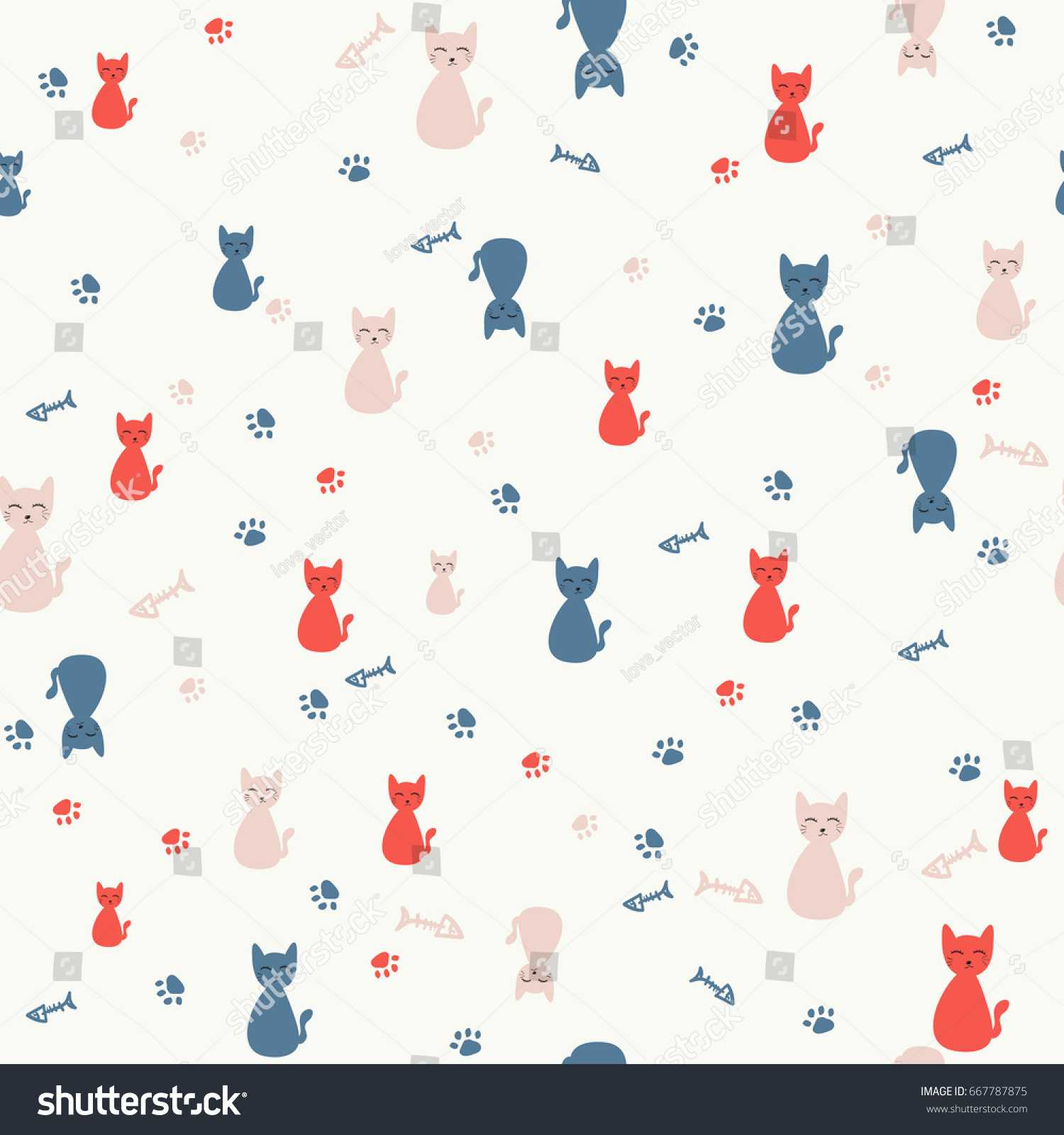 cats seamless pattern_站酷海洛_正版图片_视频_字体_音乐素材交易平台_站酷旗下品牌
