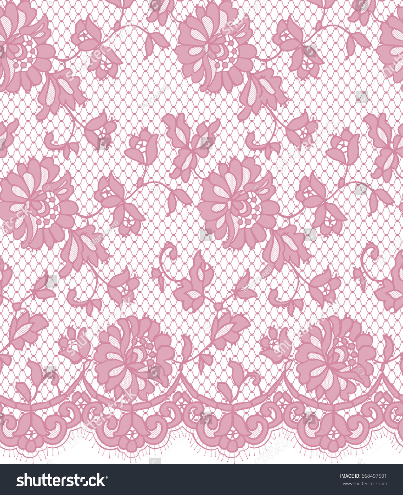 Seamless Vector Pink Lace Pattern_站酷海洛_正版图片_视频_字体_音乐素材交易平台_站酷旗下品牌