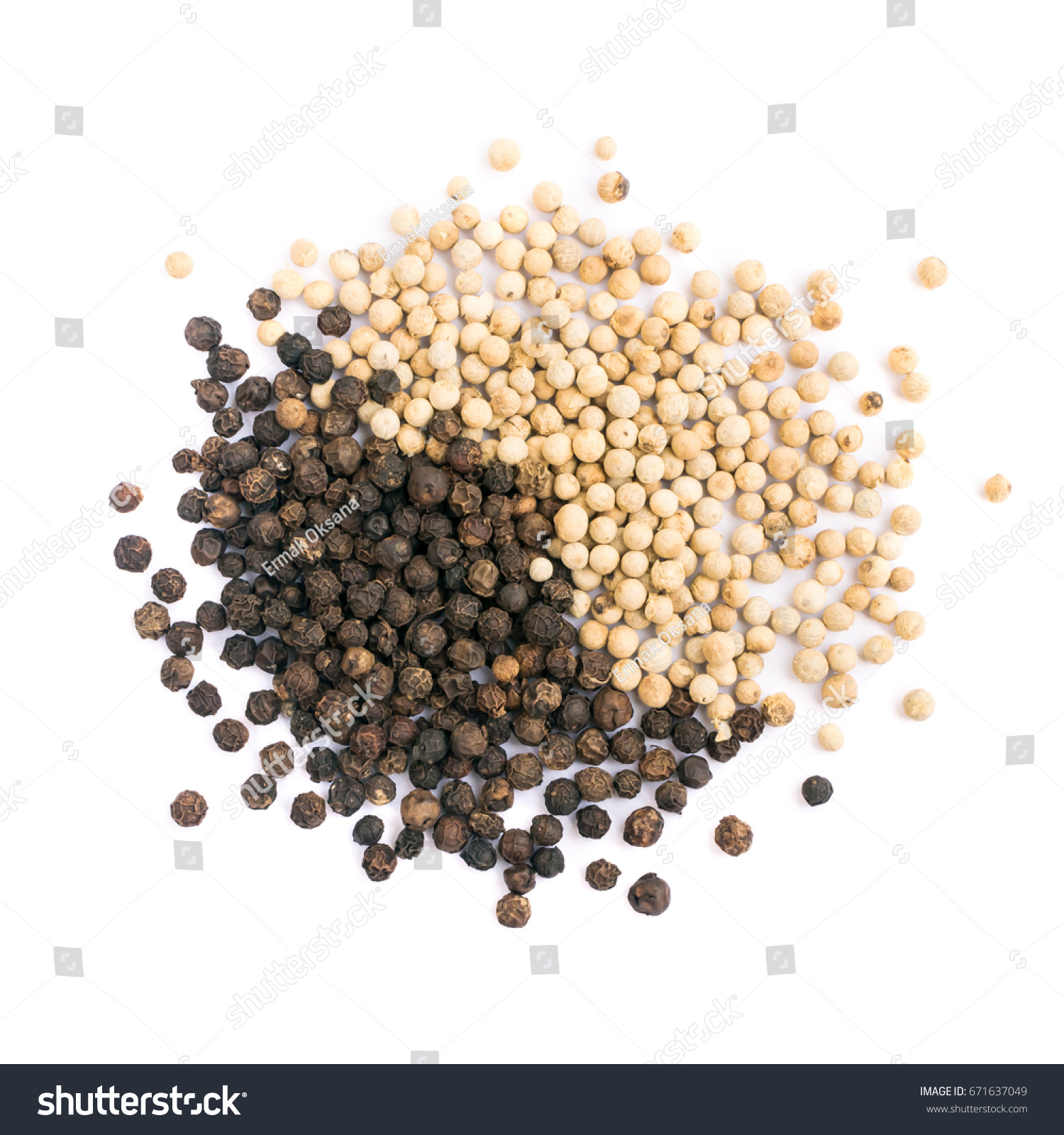 Pepper Seeds or Pepper Corns Collection Isolated on White Background_站酷 ...