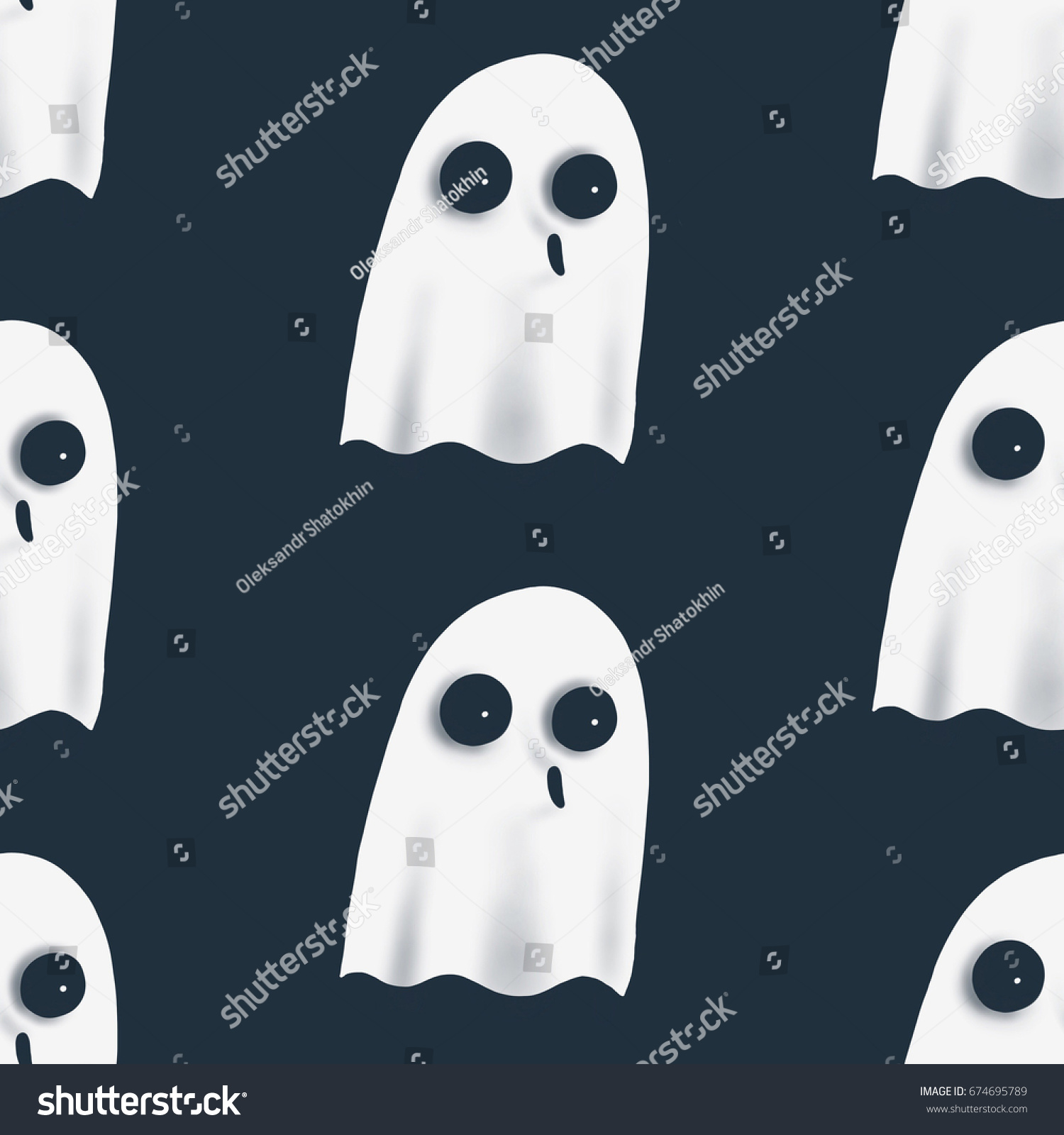 illustration of ghost seamless pattern_站酷海洛_正版图片_视频_字体_音乐素材交易平台_站酷旗下品牌