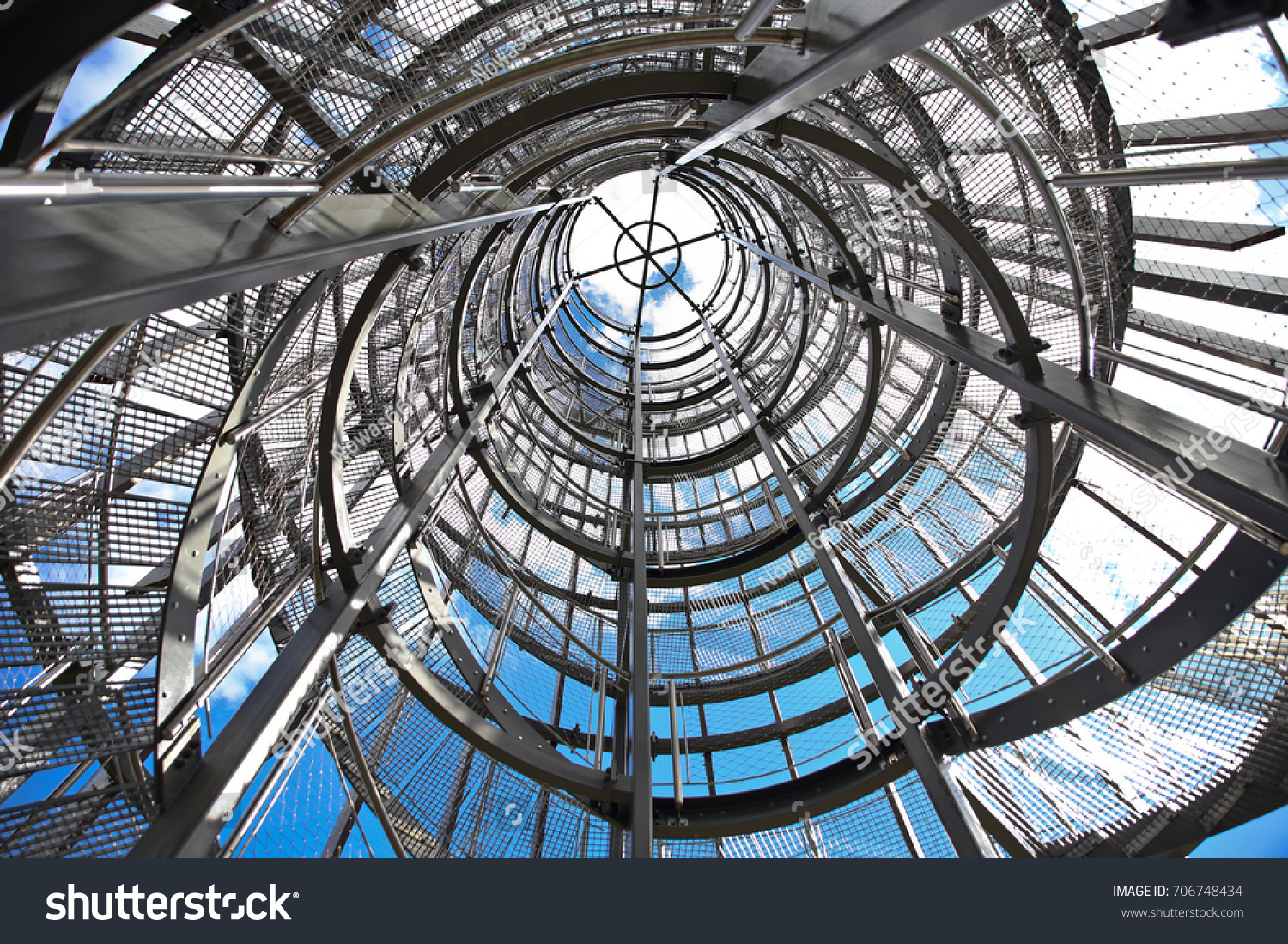 Circle architecture metal tower_站酷海洛_正版图片_视频_字体_音乐素材交易平台_站酷旗下品牌