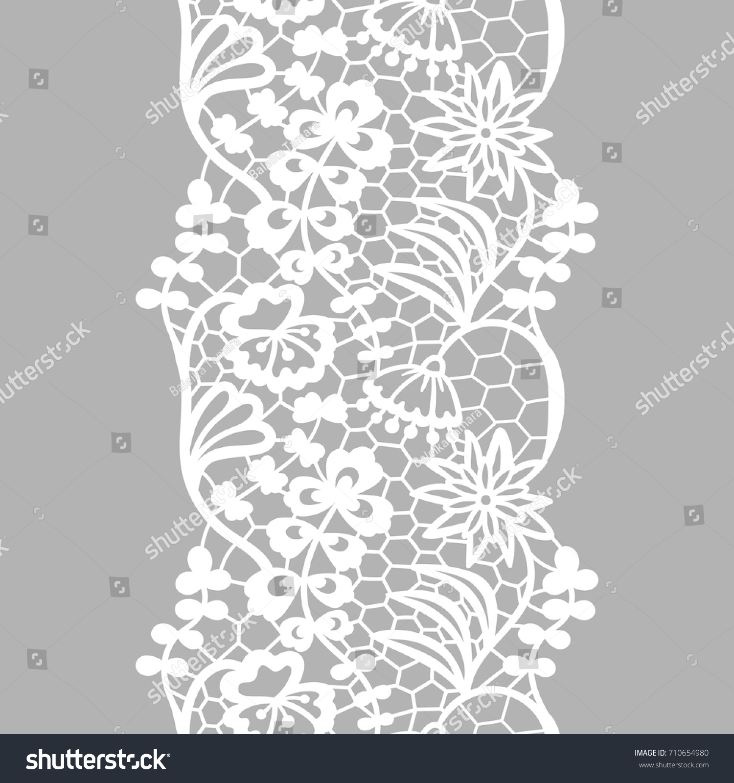 White lacy vintage elegant trim. Vector illustration._站酷海洛_正版图片_视频_字体 ...